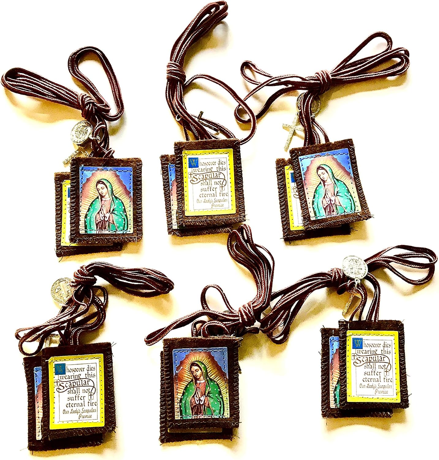 Escapularios Catolicos La Virgen De Guadalupe - Brown Scapulars ...
