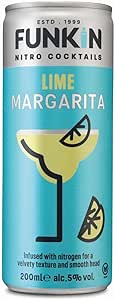 Funkin Lime Margarita Pre-Mixed Cocktail Cans - Nitro Infused - Premium ...