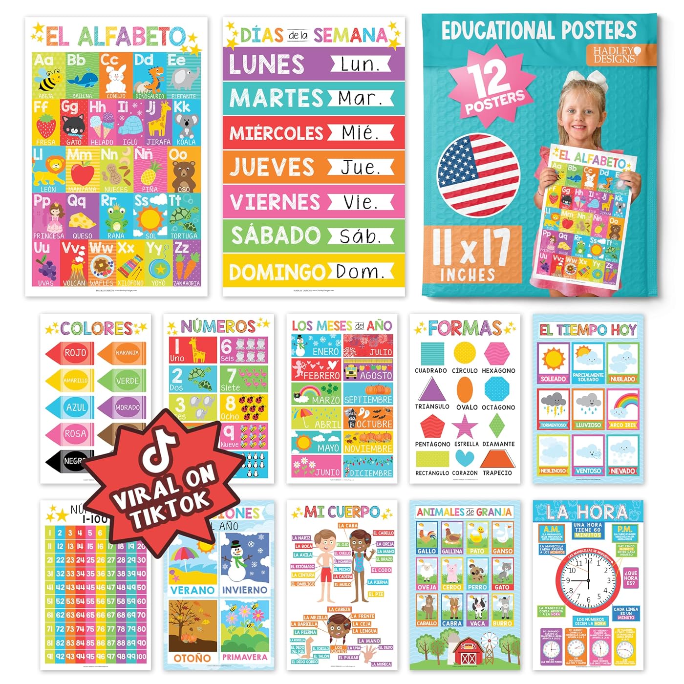 Snapklik.com : Hadley Designs Spanish Classroom Decorations - 12 ...