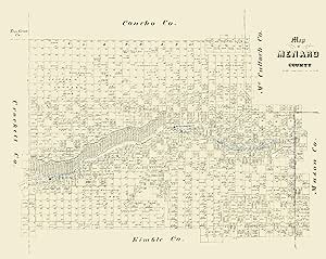 Amazon.com - MAPS OF THE PAST Historic County Map - Menard County Texas ...