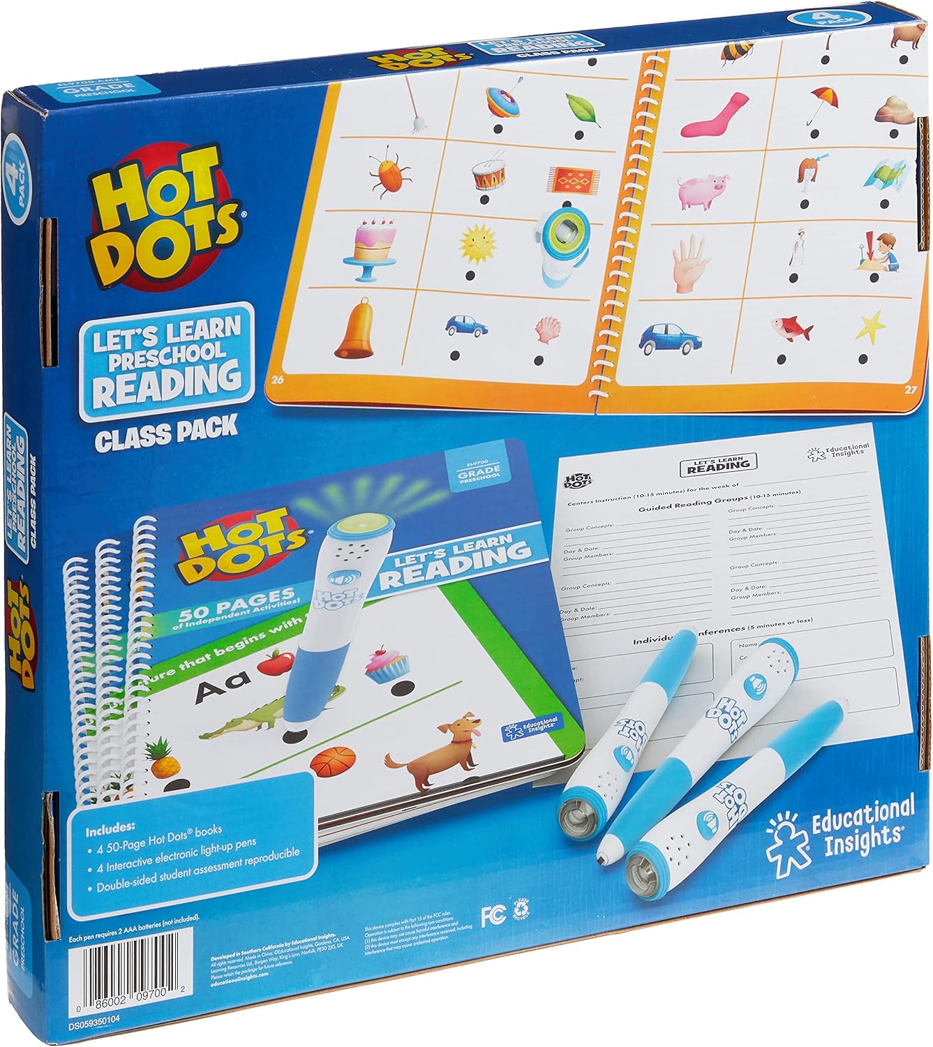 Educational Insights Hot Dots Lets Learn – Paquete de 4 lecturas de ...