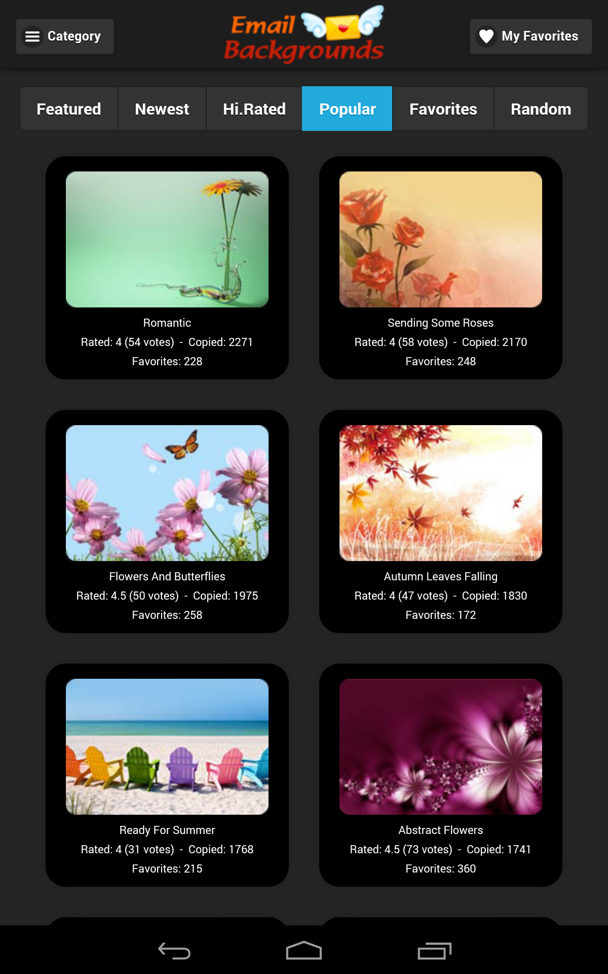 Email Backgrounds - App on the Amazon Appstore