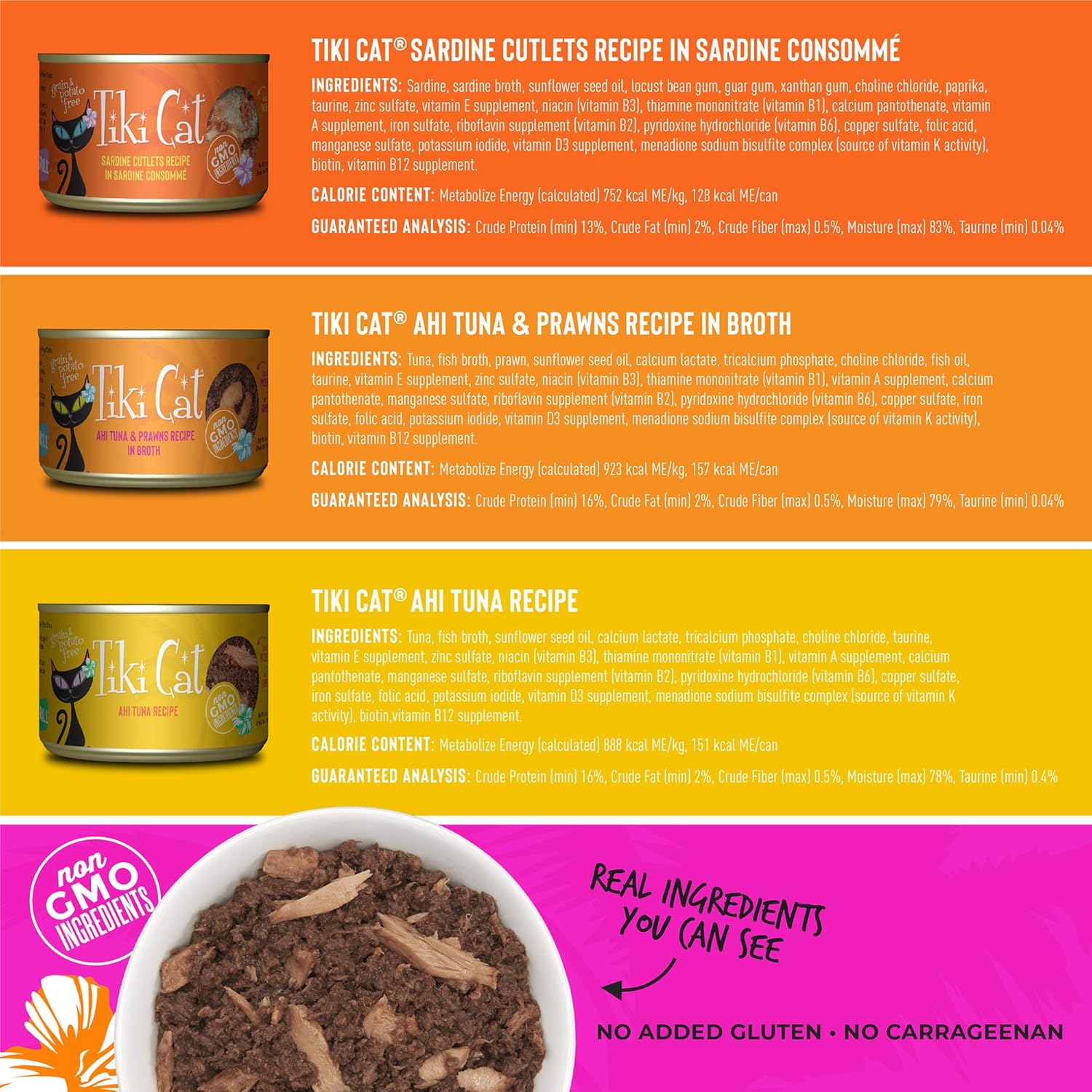 Buy Tiki Cat Grill Grain-Free, Low-Carbohydrate Wet Food with Whole ...