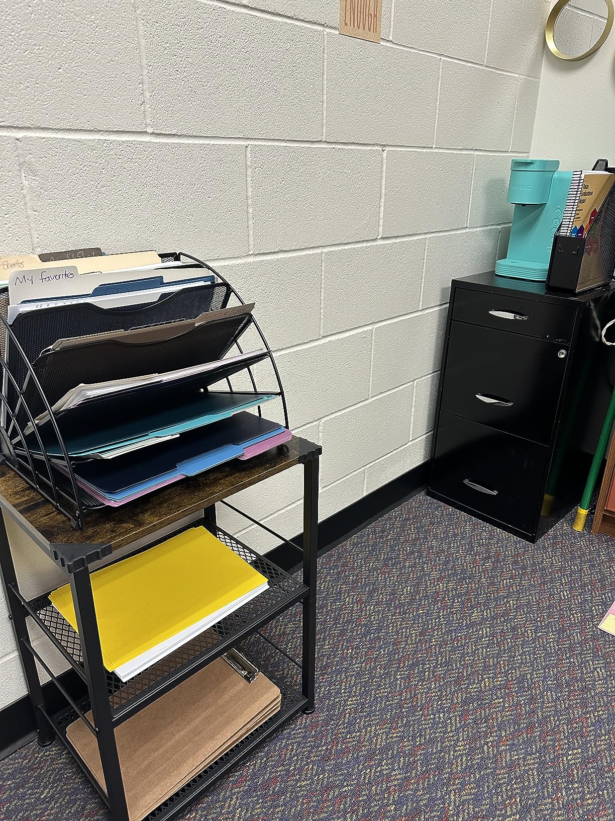 $6/mo - Finance SUPEASY Fan Shaped Desk File Organizer, 6 Compartments ...