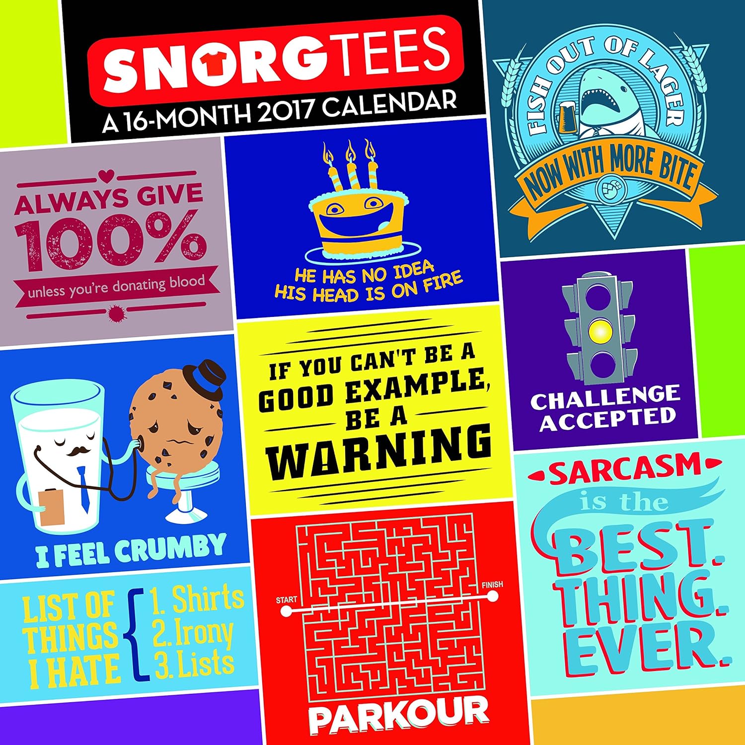 Snorg Tees 2017 Calendar : Trends International LLC: Amazon.in: Books