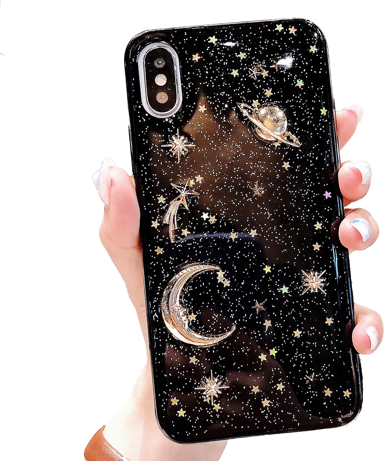 Amazon.com: Jesiya for iPhone Xs/iPhone X/iPhone 10 Case Bling Planet ...