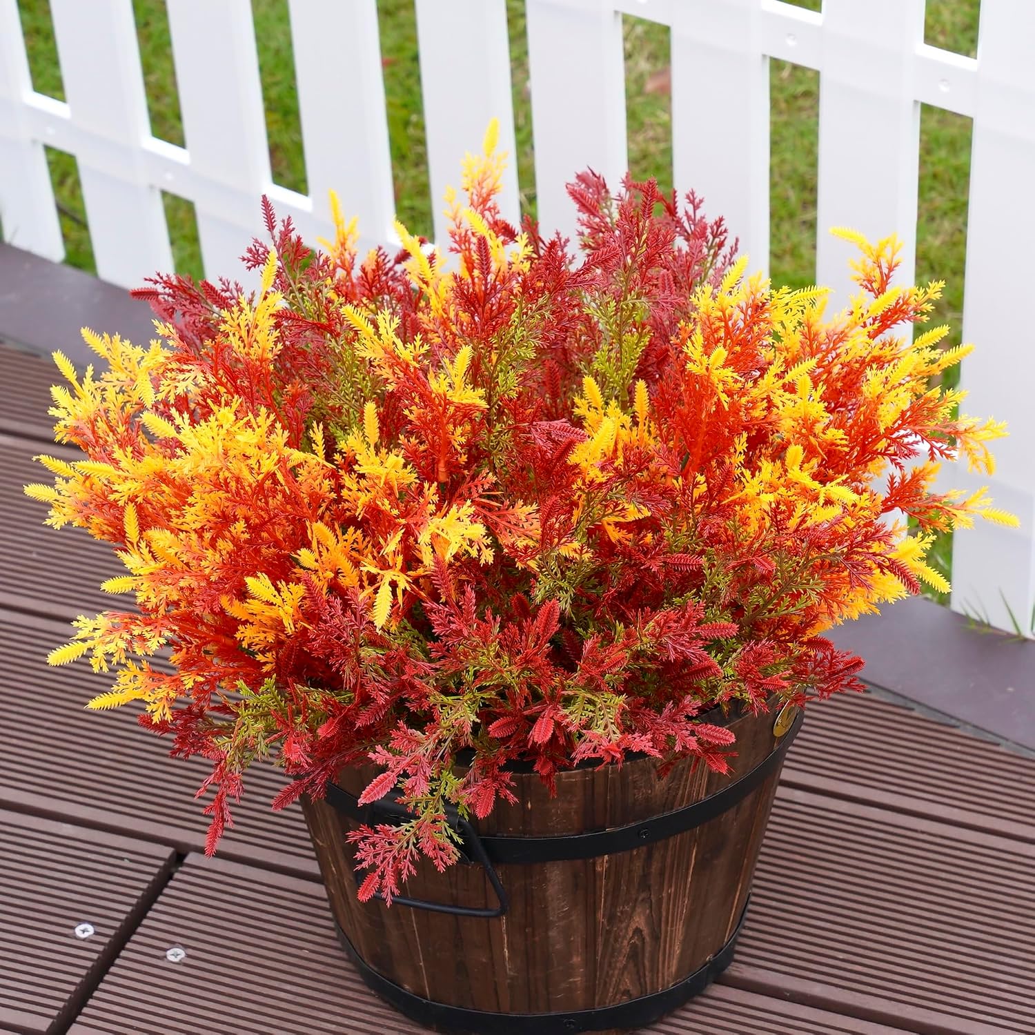 Amazon.com: Starttag Fall Artificial Plants Outdoor Decoration, Autumn ...