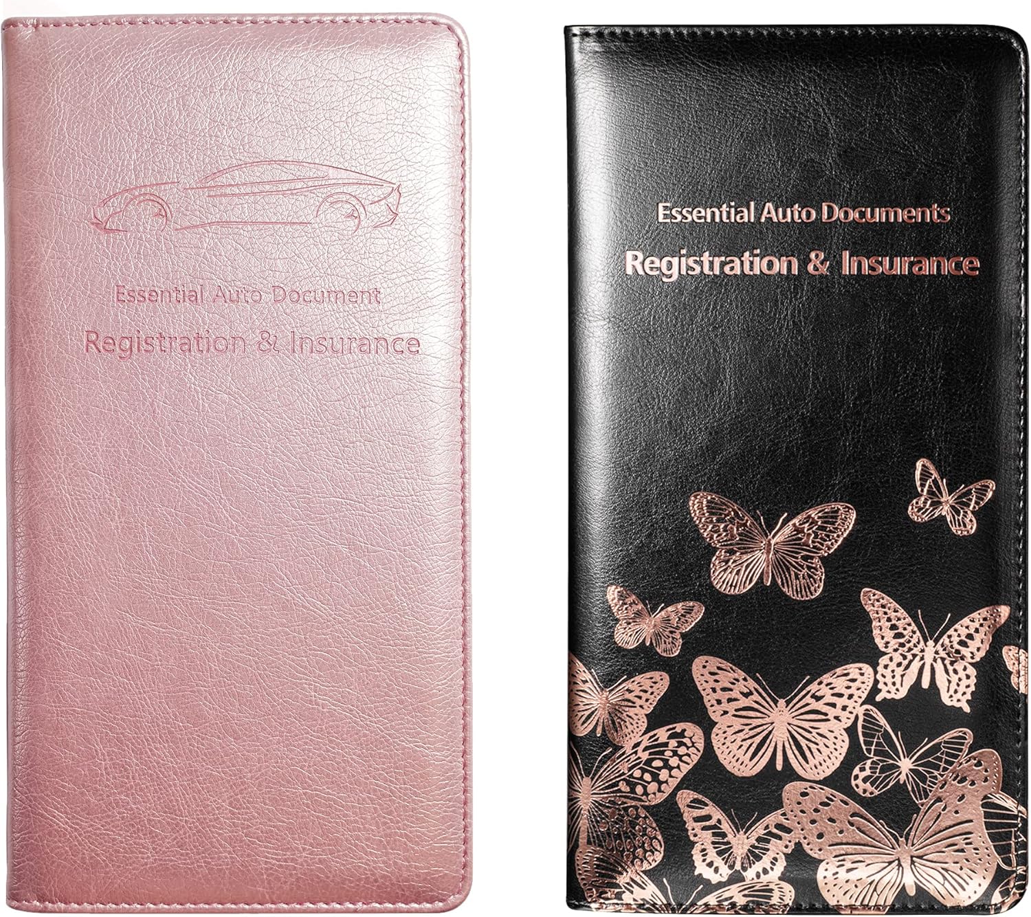 Amazon.com: Yarnic Car Registration and Insurance Holder, PU Leather ...