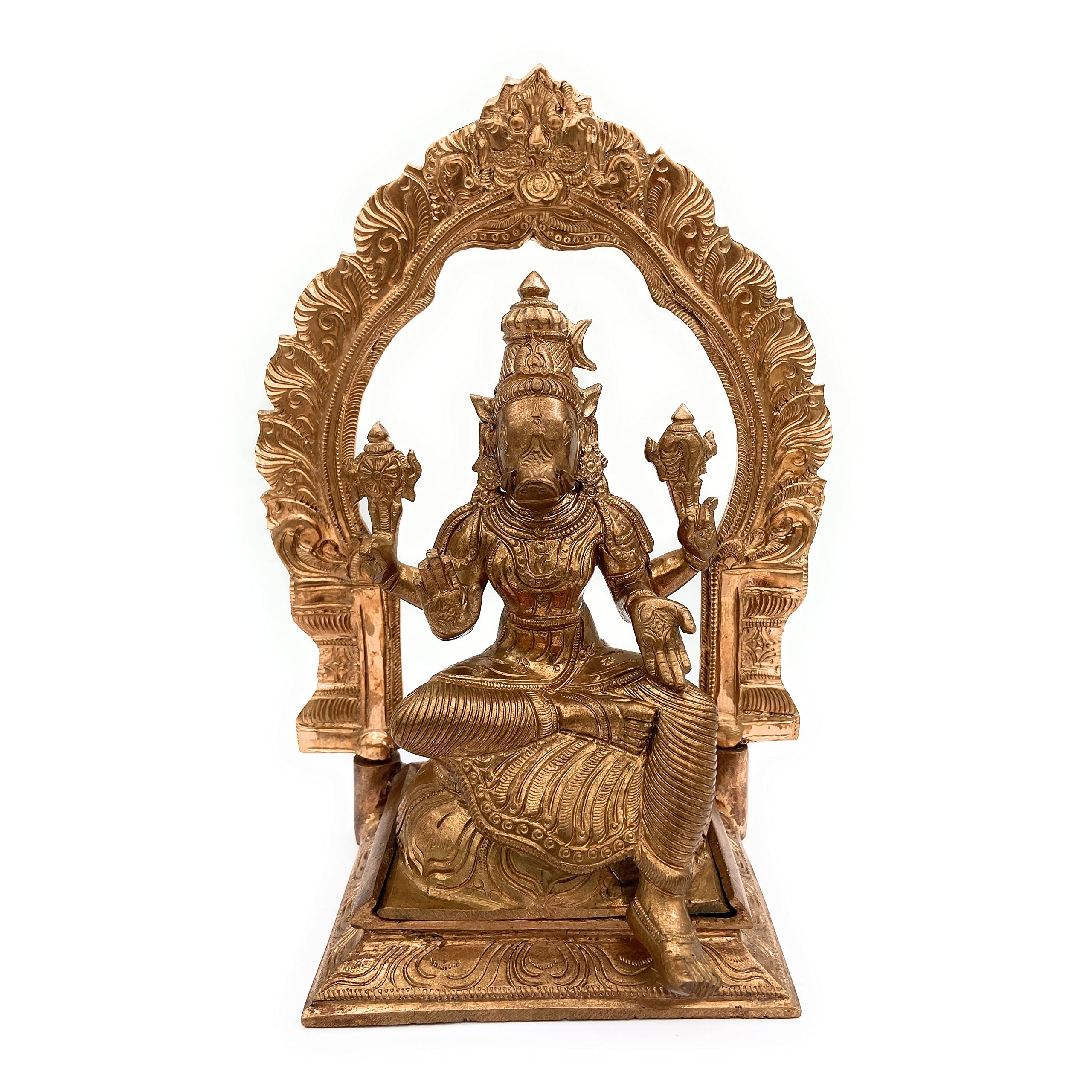 Buy South Indian Arts Bronze Panchaloha Goddess Varahi Amman Statue ...