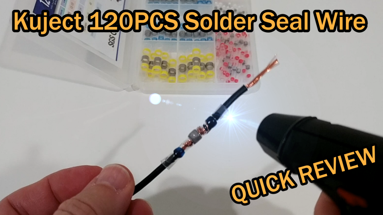 Watch Kuject 120PCS Self-Solder Heat Shrink Connector Review on Amazon Live