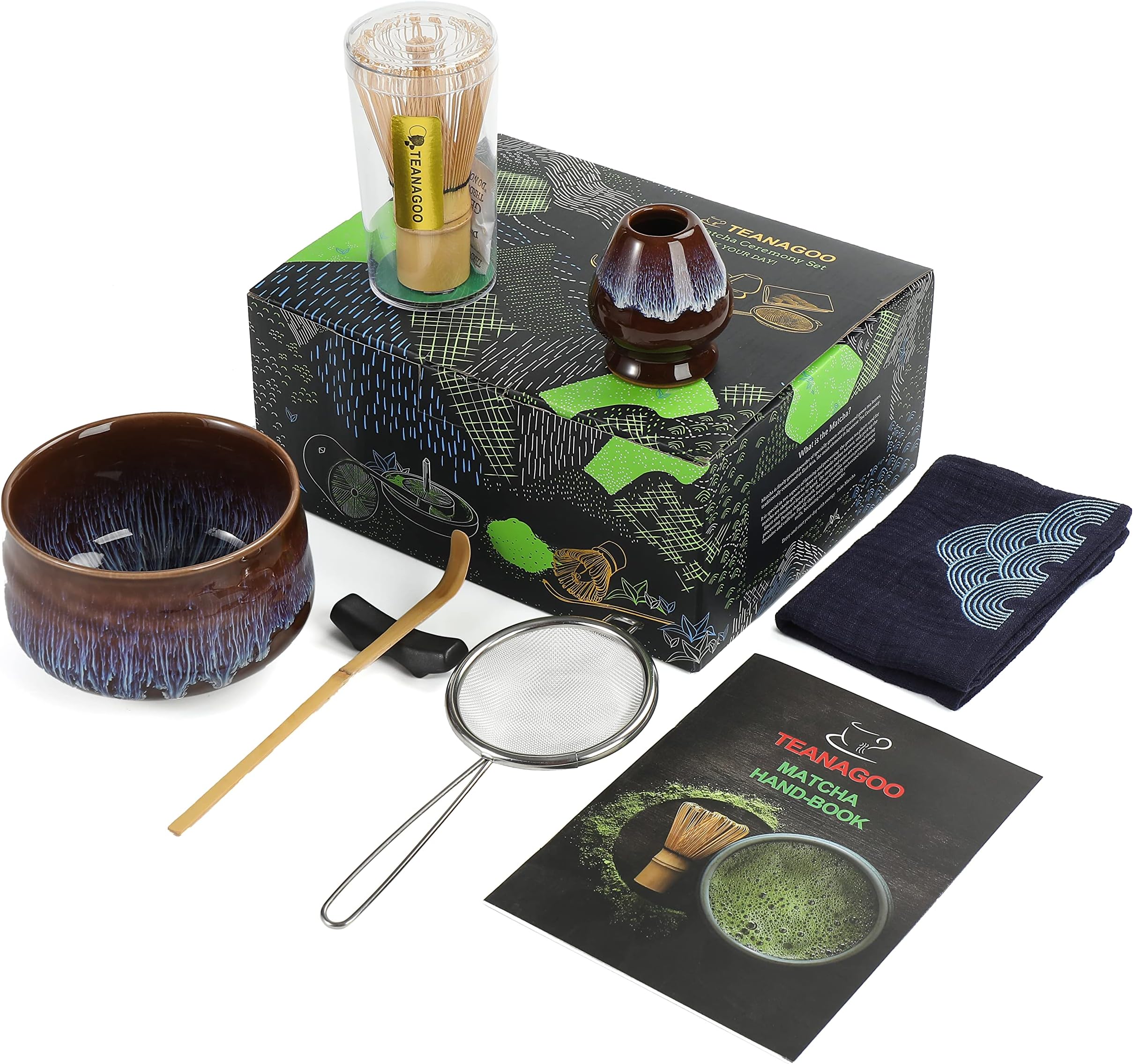 Amazon.com: PARAFUL Matcha Tea Set, Matcha Bowl and Whisk set, Matcha ...