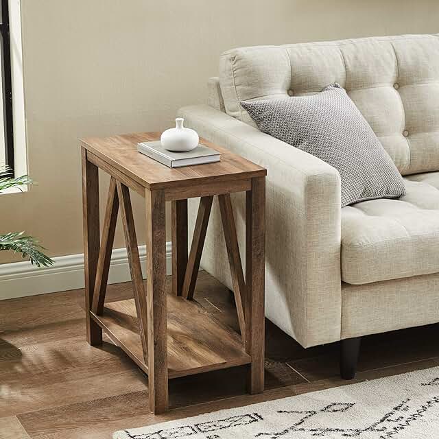 Amazon.com: oak end tables living room