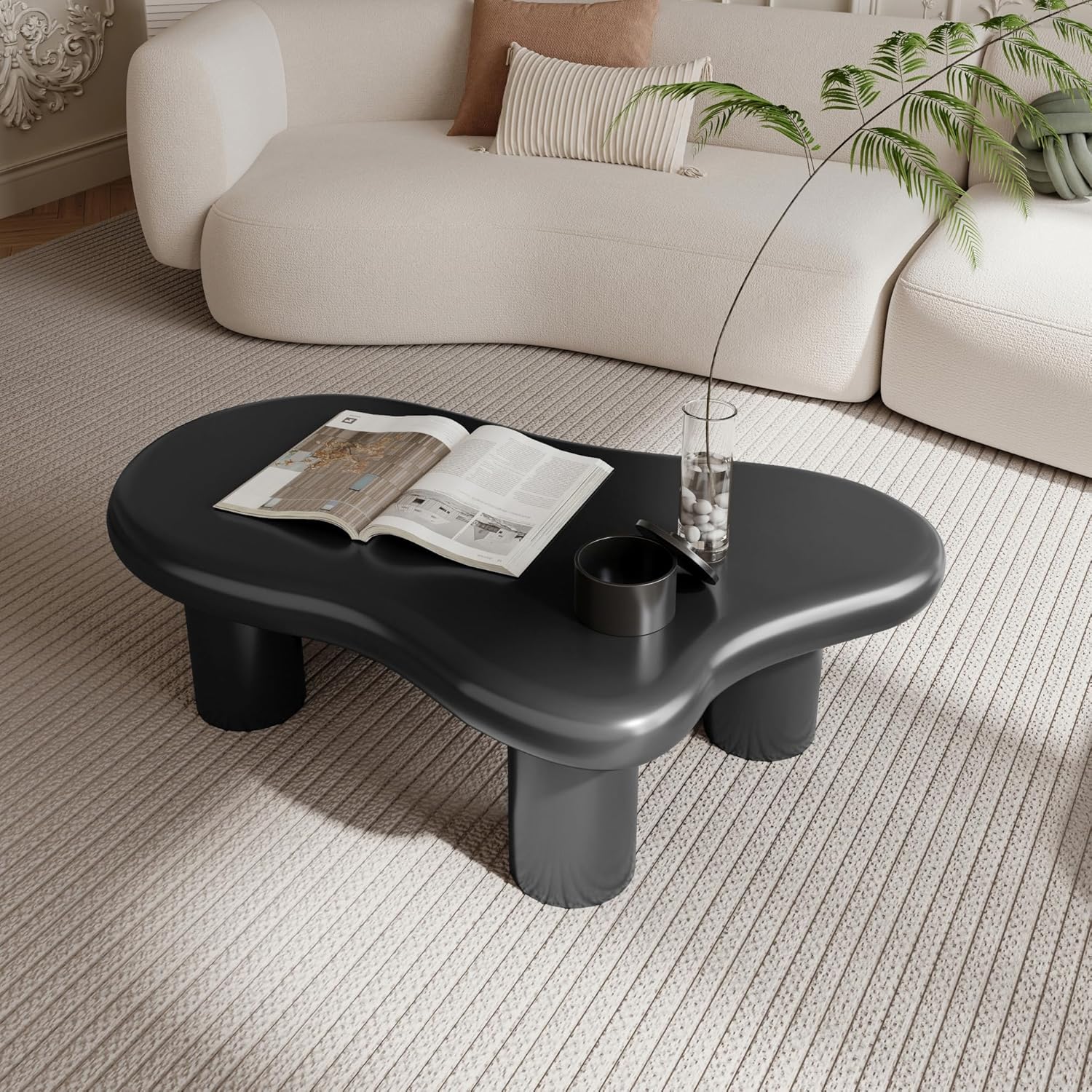 Amazon.com: FGXJY Cloud Coffee Table, Cute Coffee Table, Modern White ...