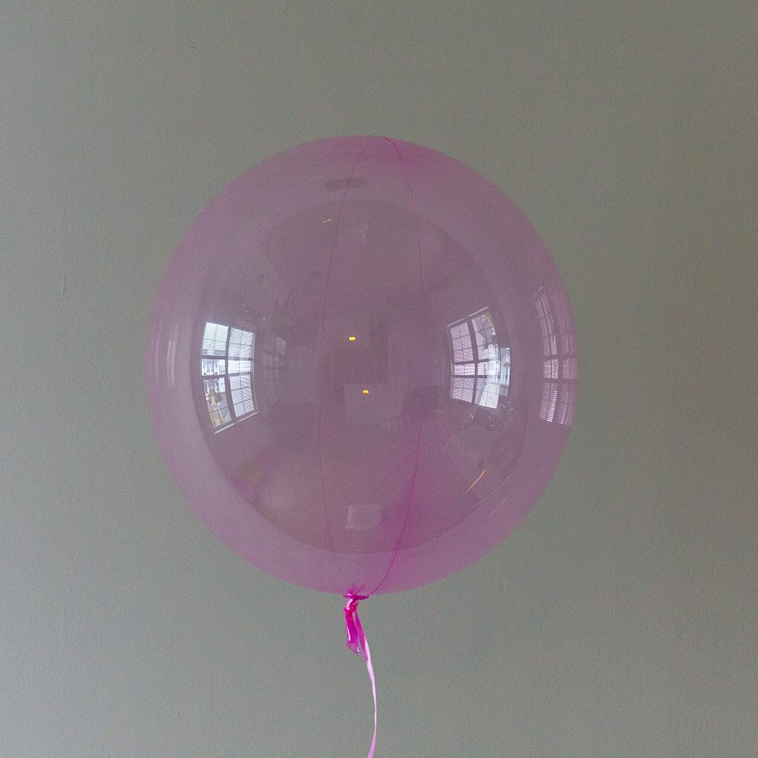 Amazon.com: 36 Inch Pink Clear Round Balloons (5 balloons included ...