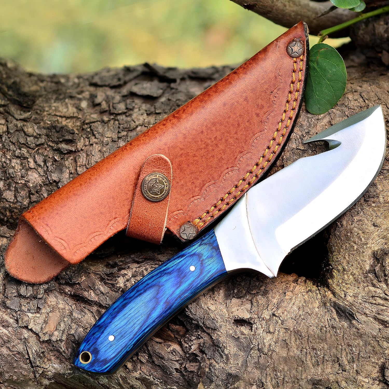 Handmade Hunting Gut Hook knife - 8" Tactical Survival Hunting Skinning ...