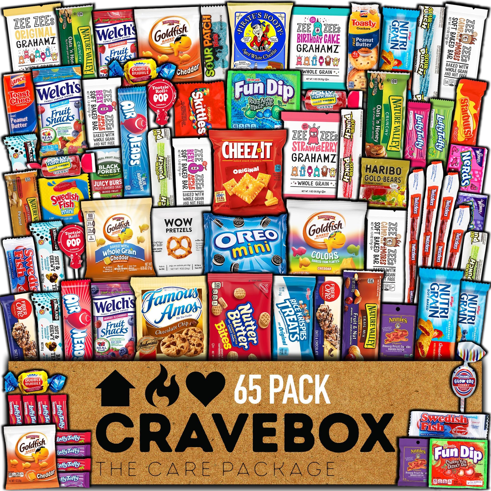 Amazon.com : Jumbo Jumble Halloween Snack Box (50 Count) Variety Care ...