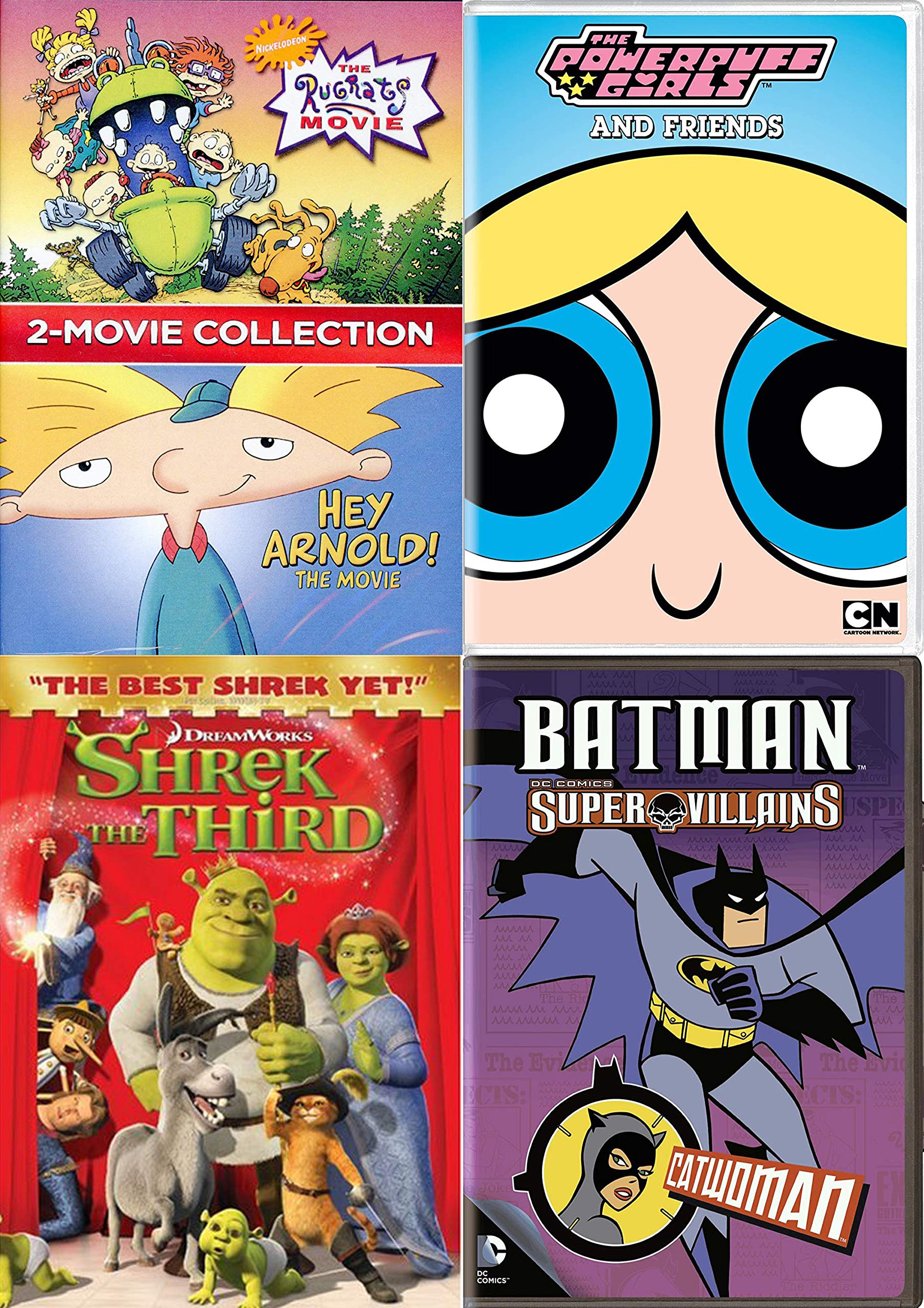 Buy Kids Animation 5-Pack - Shrek the Third, Batman Super Villains ...