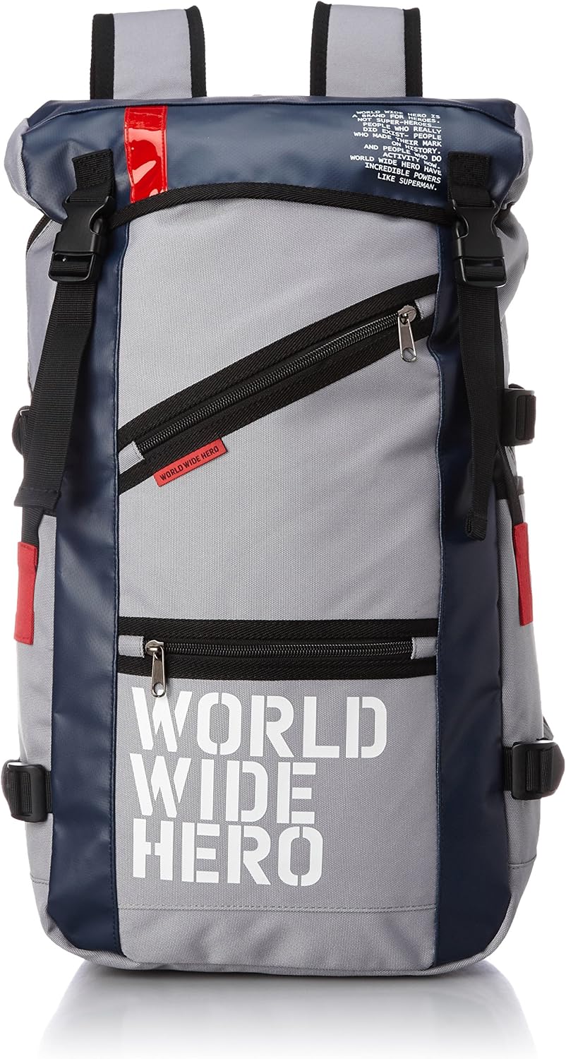 Amazon.co.jp: [ワールドワイドヒーロー] ロゴ入り大きめ被せディパック[WWH-100] WWH-100 ネイビー : ファッション