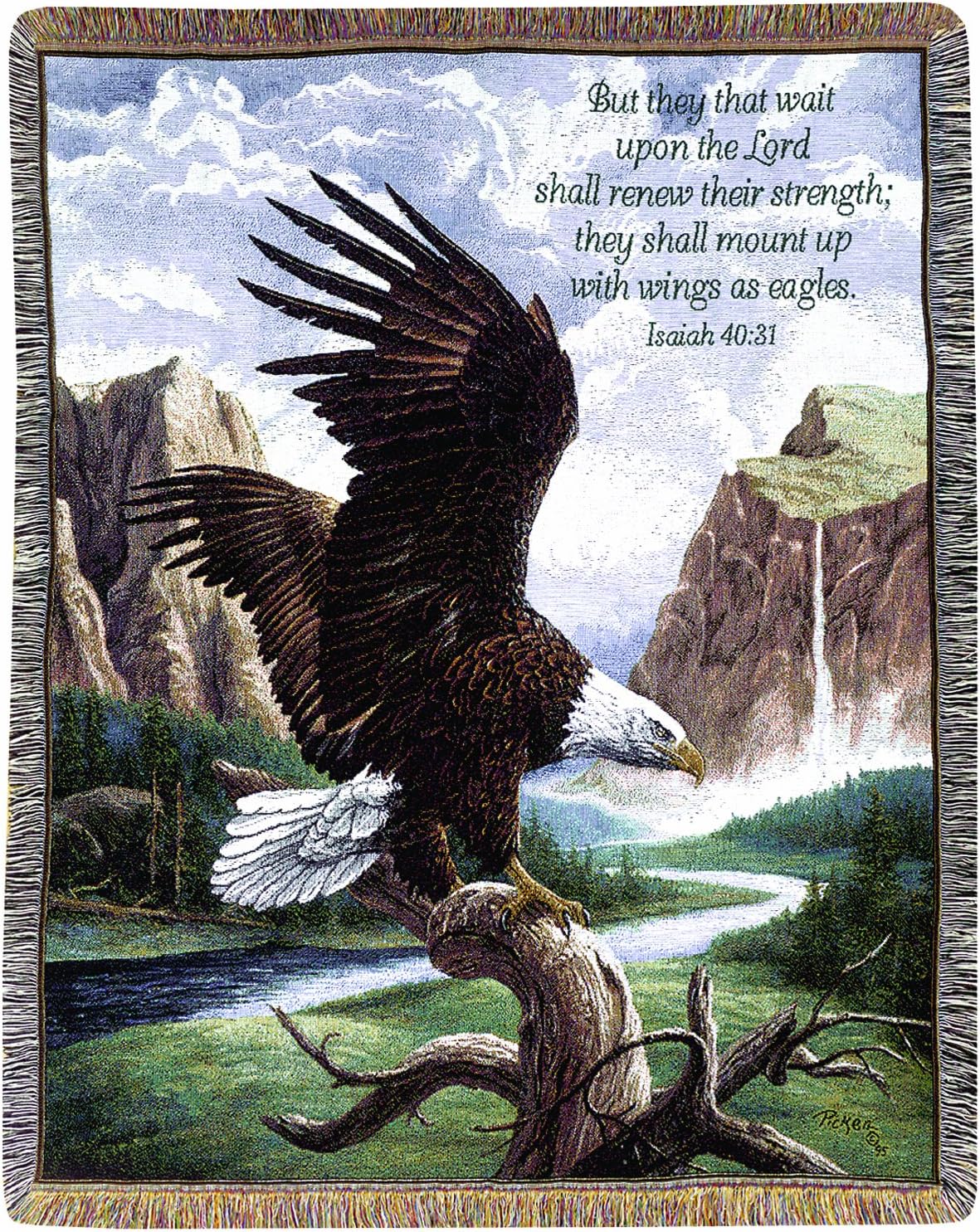 Amazon.com: Manual 50 x 60-Inch Tapestry Throw, Angel of Light,Bedroom ...