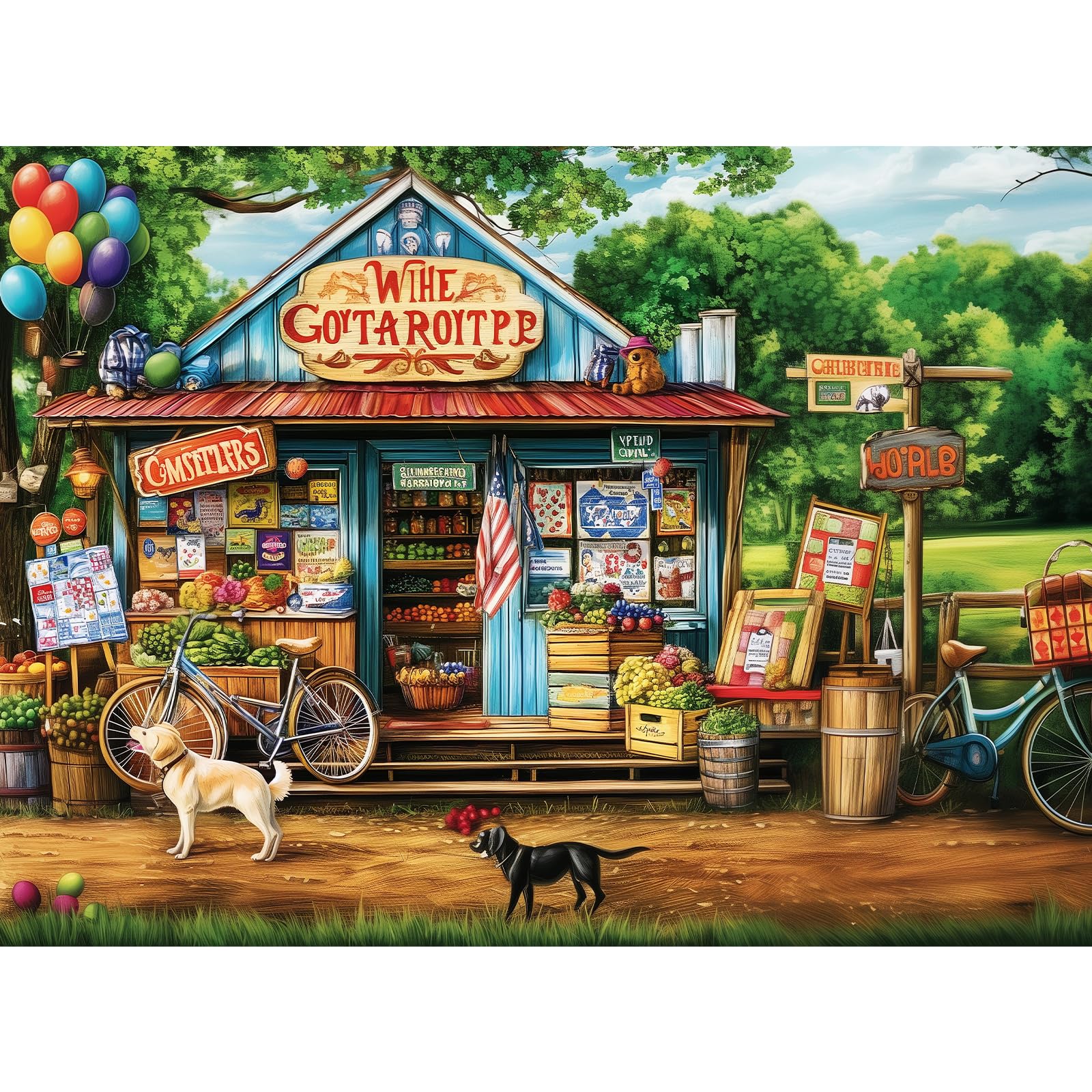 Amazon.com: Puzzles 300 Pieces for Adults | HT Vegetable Store Puzzles ...