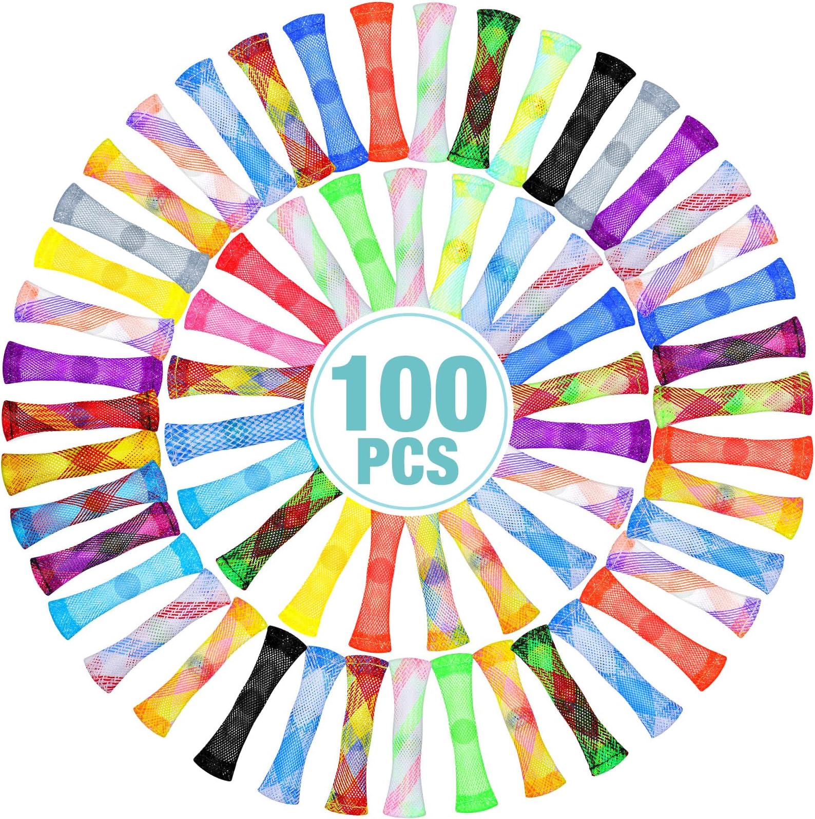 Amazon.com: Nuogo 200 Pcs Acupressure Rings Spiky Sensory Finger Rings ...