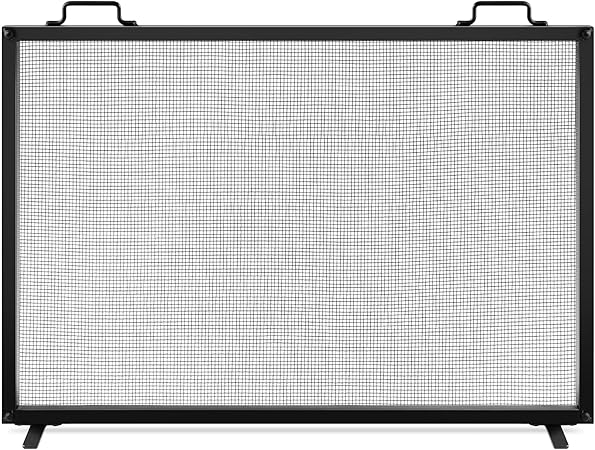 Amazon.com: Best Choice Products 38x27in Single Panel Fireplace Screen ...