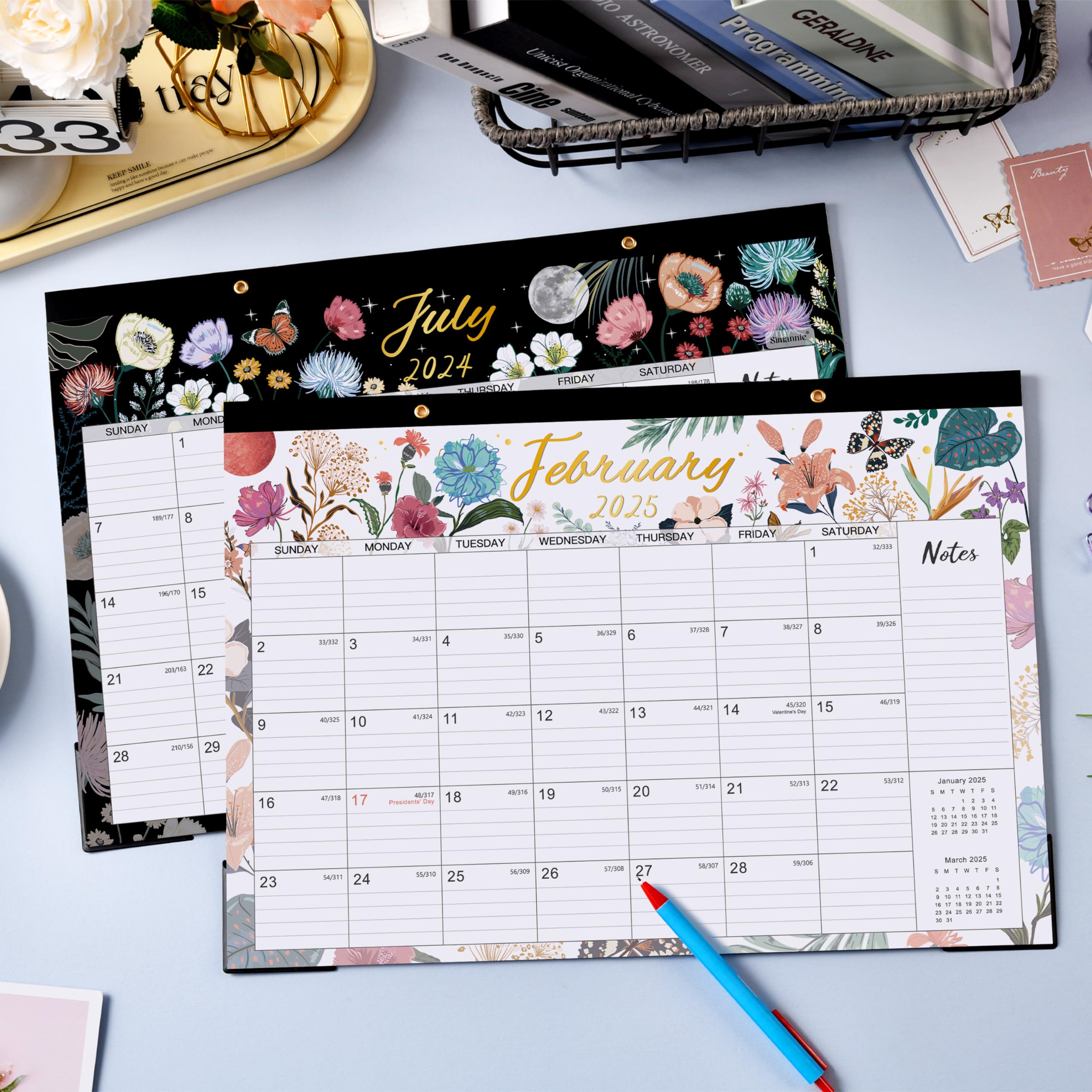 Snapklik.com : 2024-2025 Desk Calendar - Desk Calendar 2024-2025, 18 ...