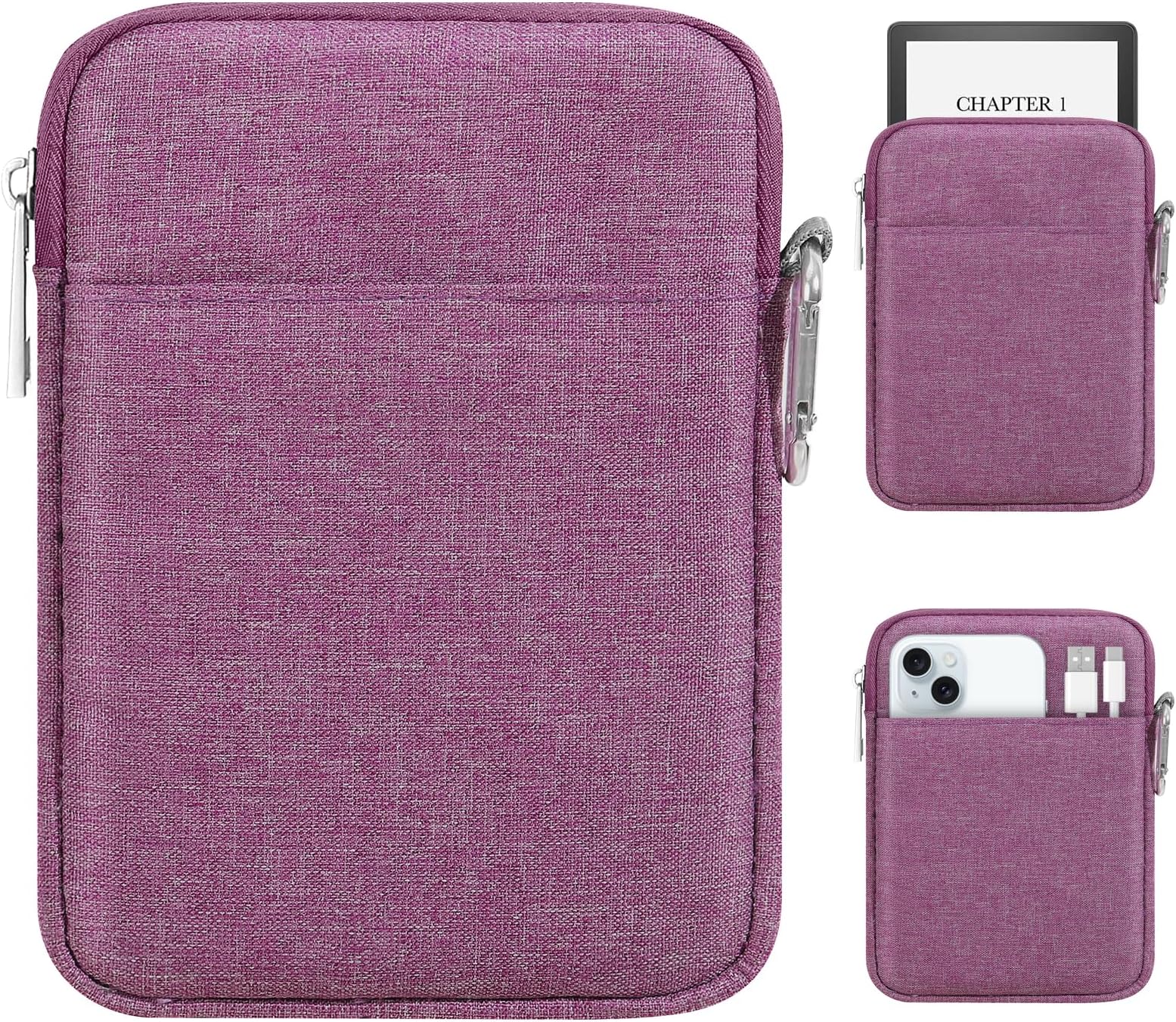 Amazon.com: MoKo Padded Ereader Sleeve Case for 6-7 inch Ereader Tablet ...