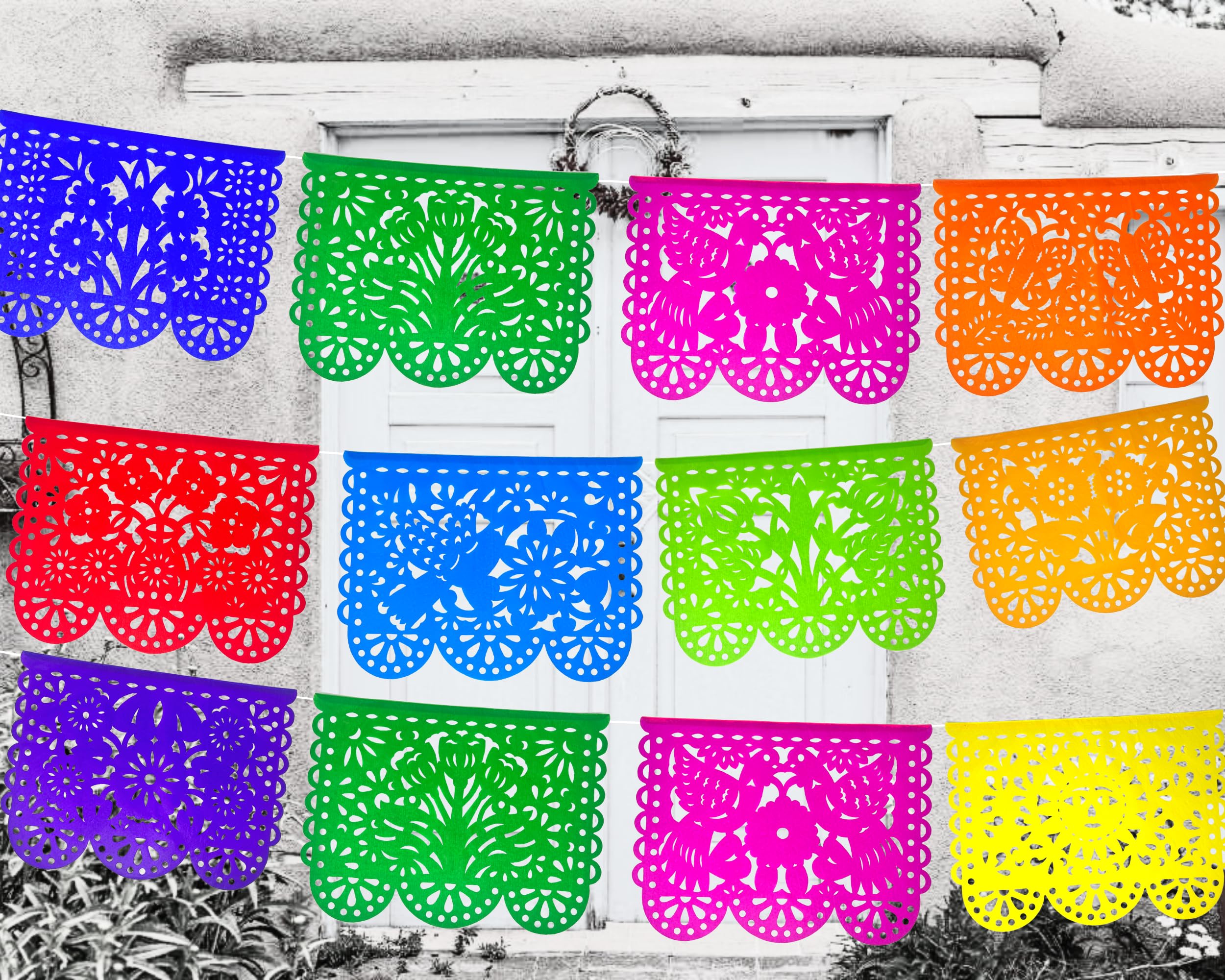 Papel Picado Banner Birthday 1st Birthday Papel Picado Banner Graphic