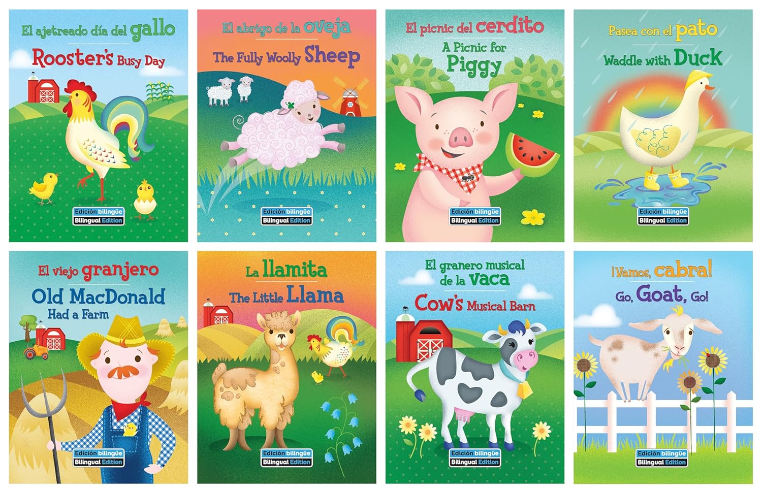 School & Library Edition on the Farm Bilingual eBook Series : Grobarek ...