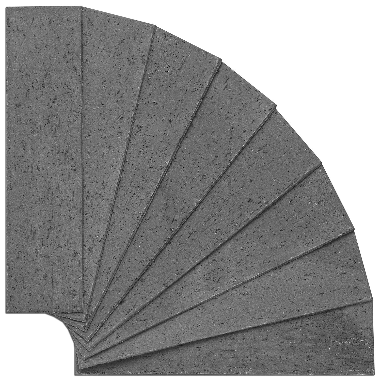 Buy TORURAL 100 Single Thin Brick Veneers Dark Grey, Faux 3D Brick Tile ...