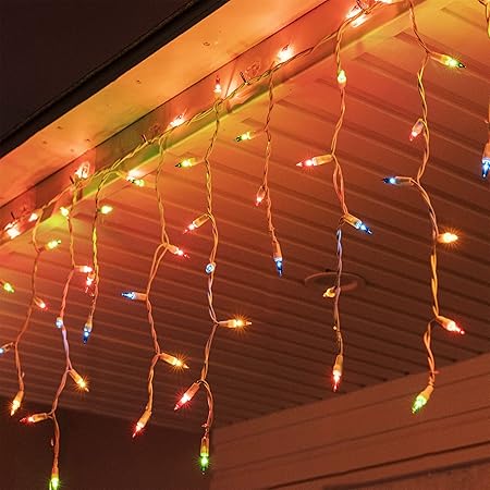 Amazon.com : Holiday Wonderland 407426 Multi Color 300 Count Icicle Set ...