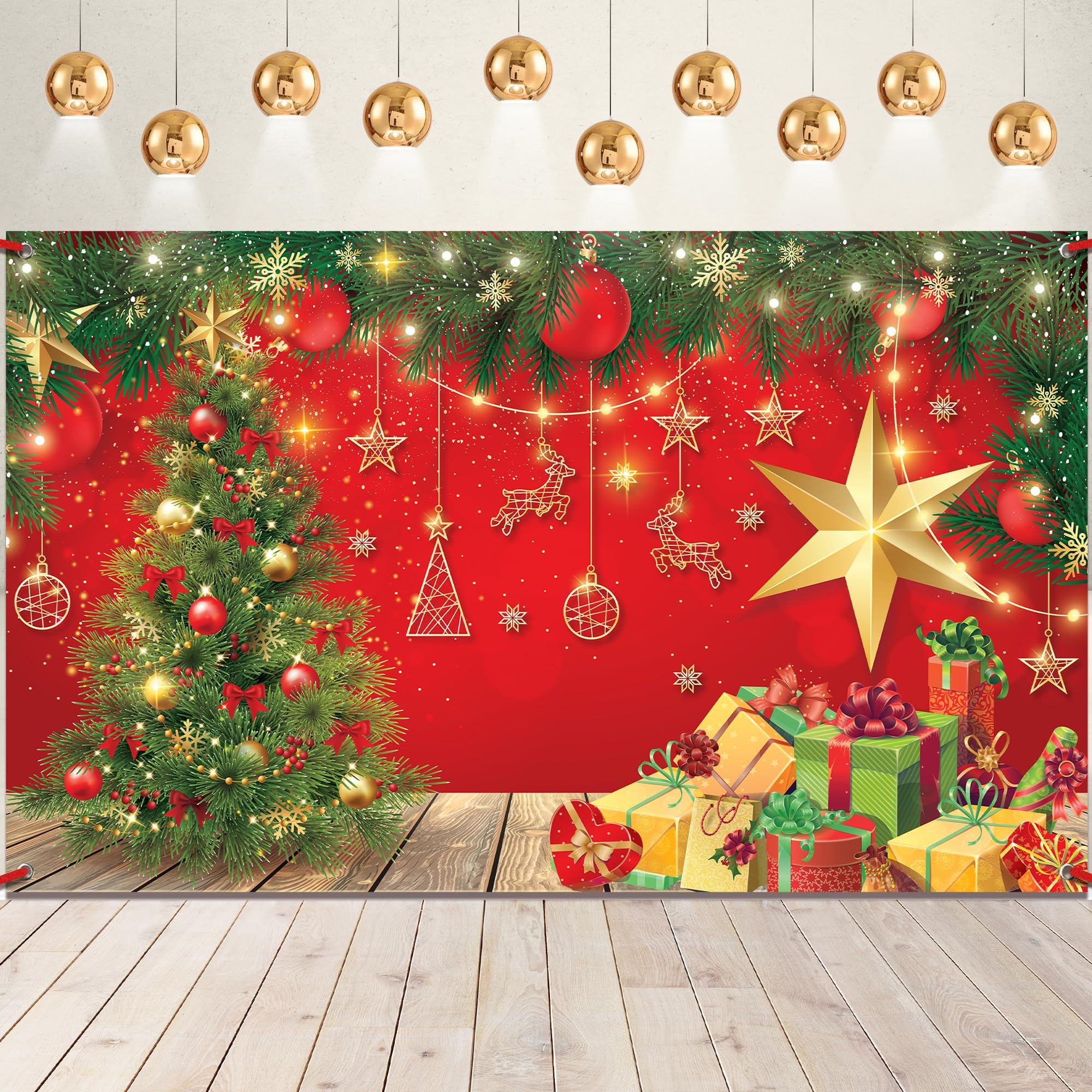 Amazon.com: KatchOn, Christmas Banner for Christmas Decorations ...