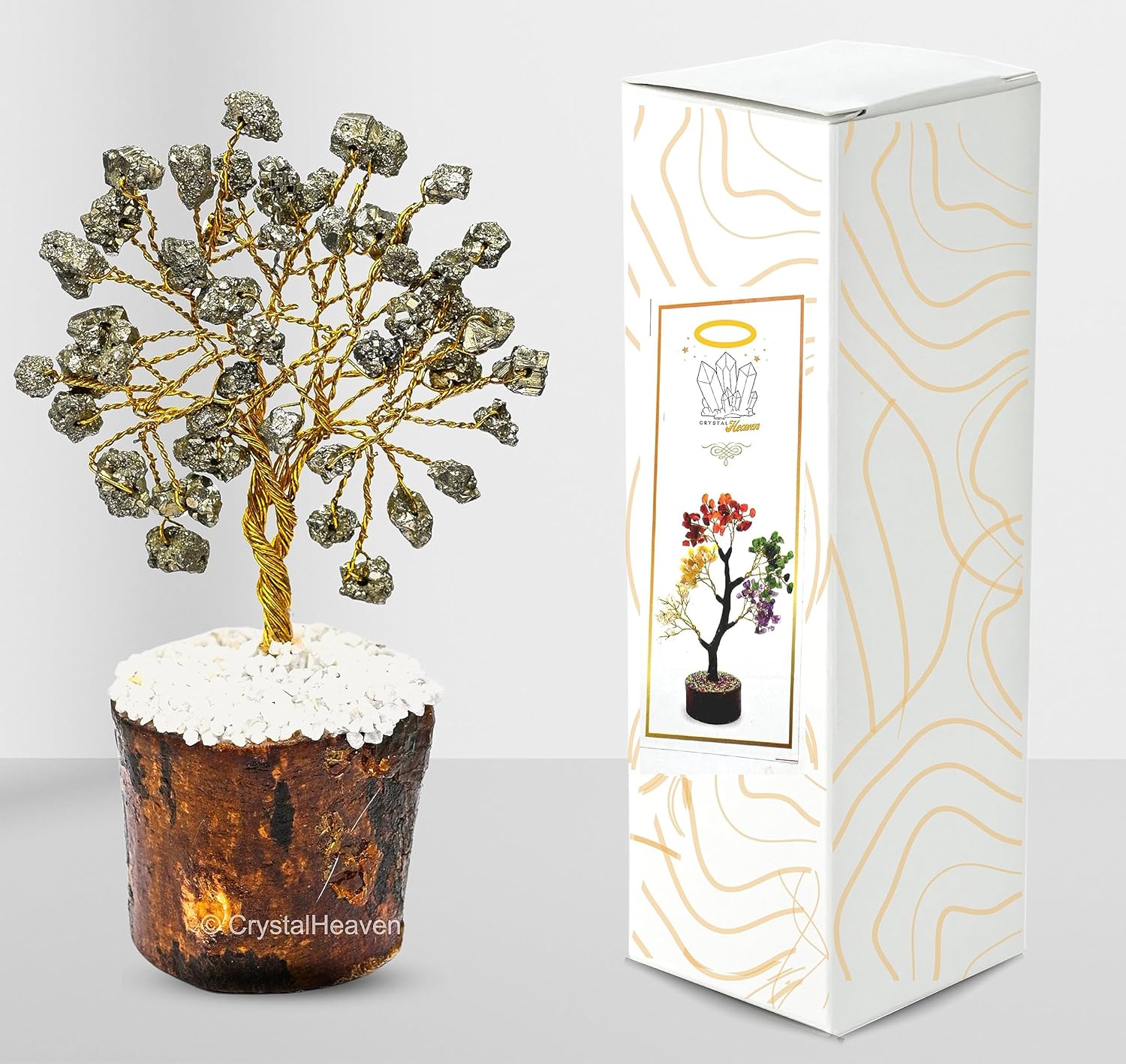 Buy Crystal Heaven Pyrite Stone Original Tree - Certified Pyrite Tree ...