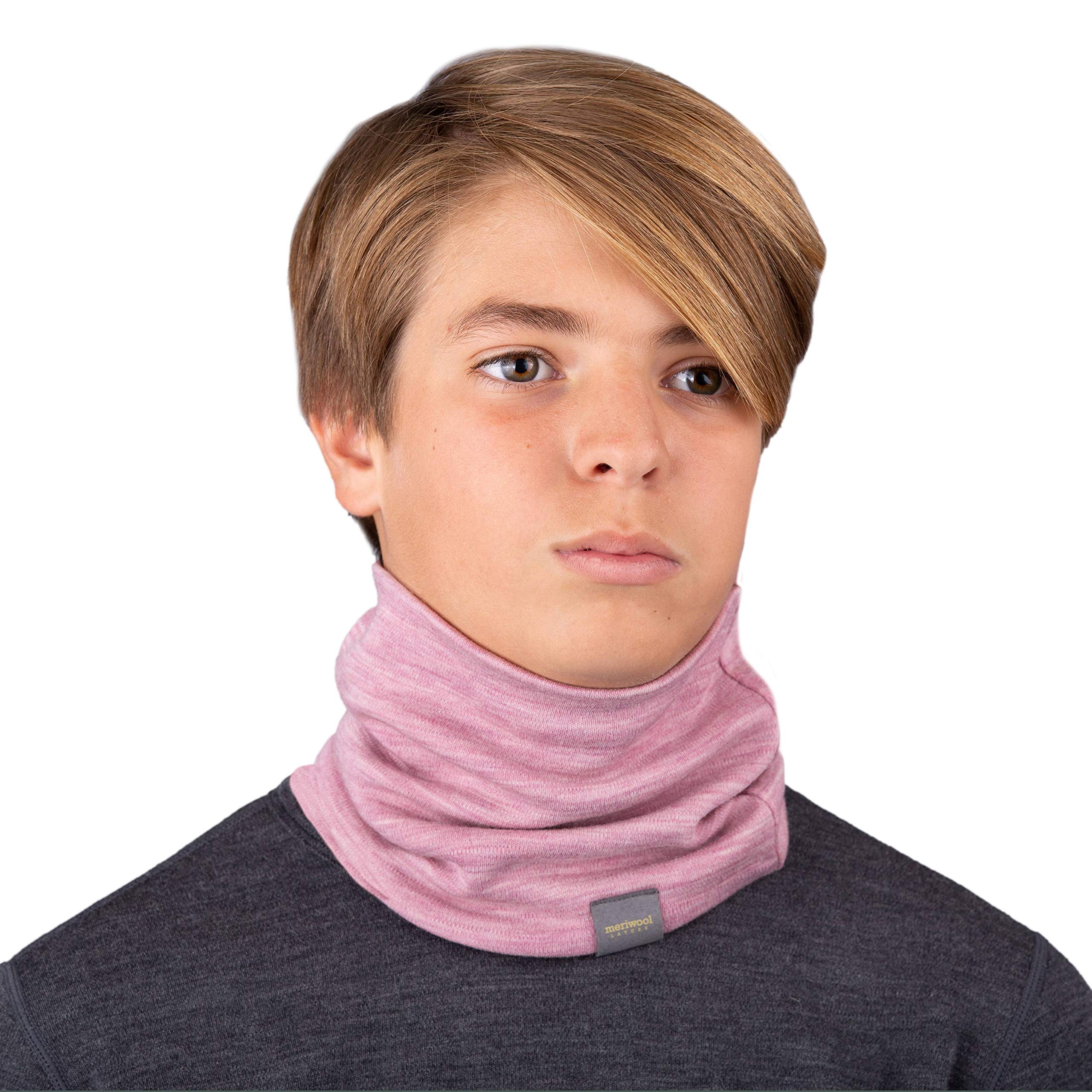 Snapklik.com : Kids Merino Wool Neck Gaiter Midweight Winter Neck Warmer