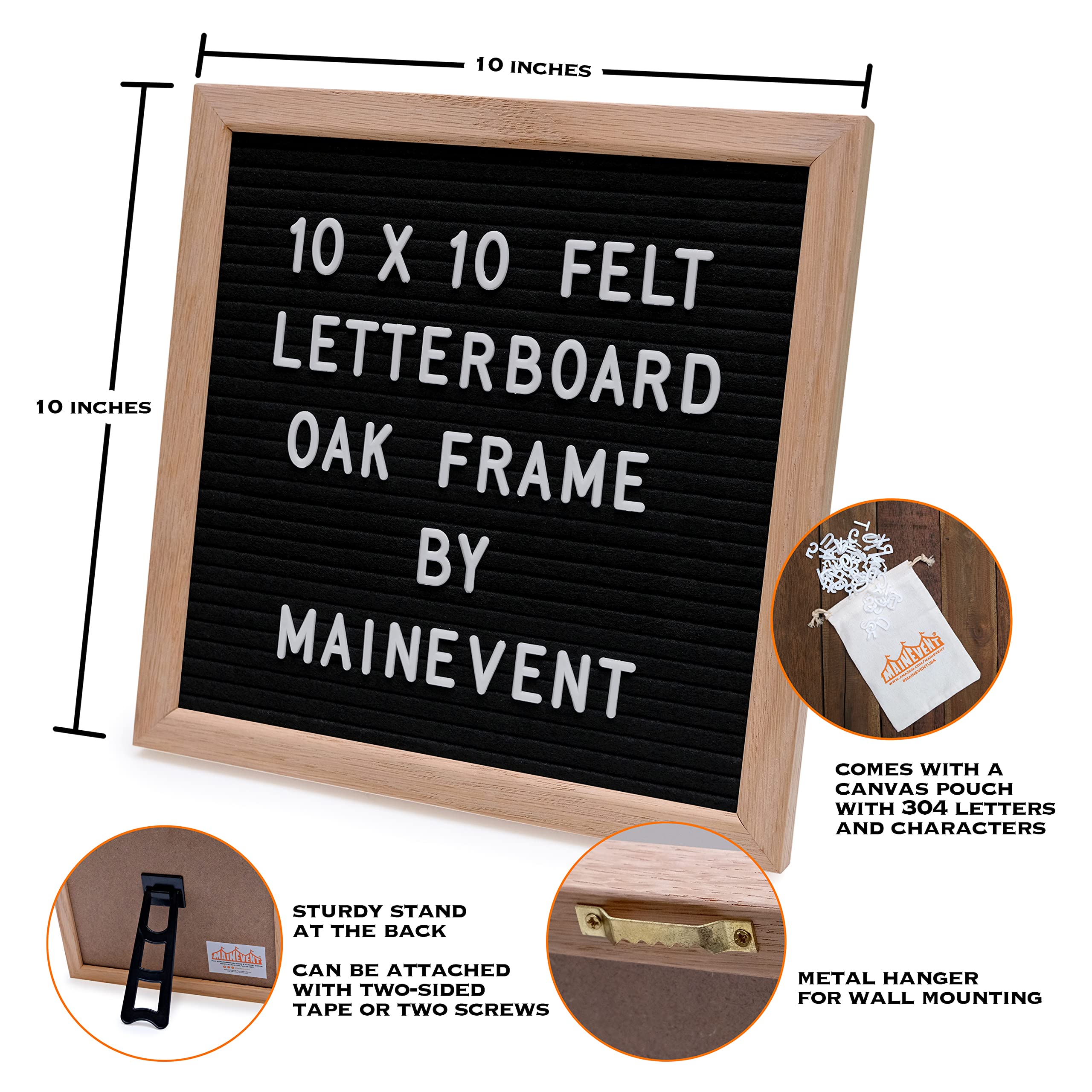 Snapklik.com : Wooden Felt Letter Board Sign Board Letters Precut, Wifi ...