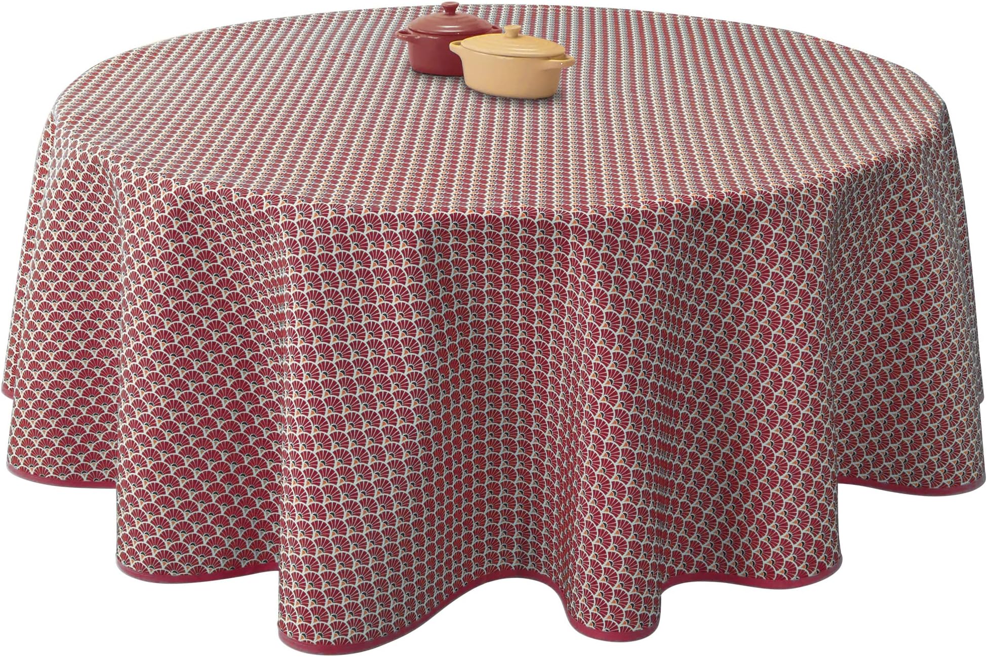 Le linge de Jules Nappe Anti-Taches Ipomée - Ovale 150 x 240 cm ...