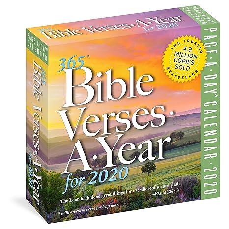 365 Bible Verses-A-Year Page-A-Day Calendar 2020: Workman Calendars ...