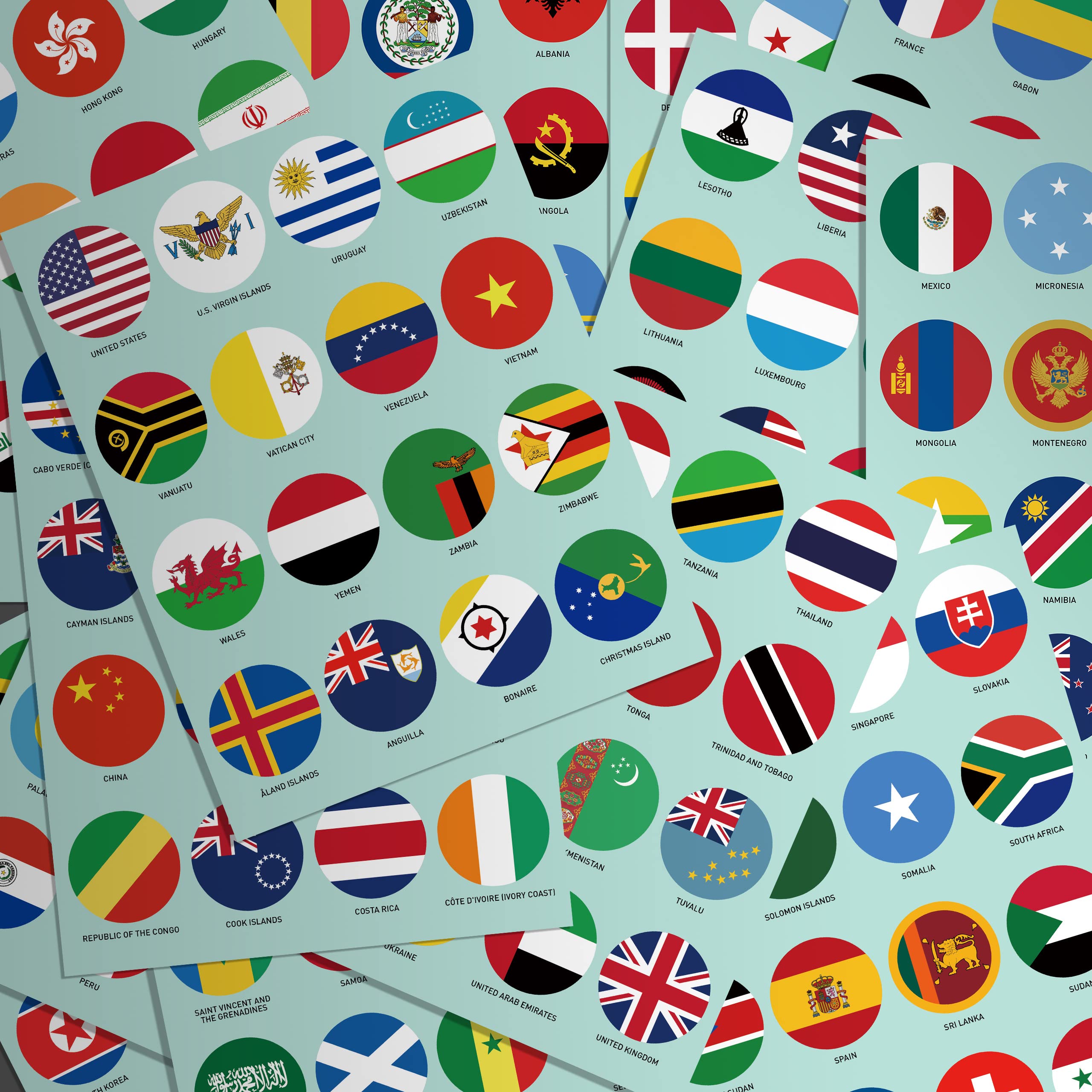 Banderas Del Mundo Etiquetadas Que Flamee En Todos Lados. Es Nuestra