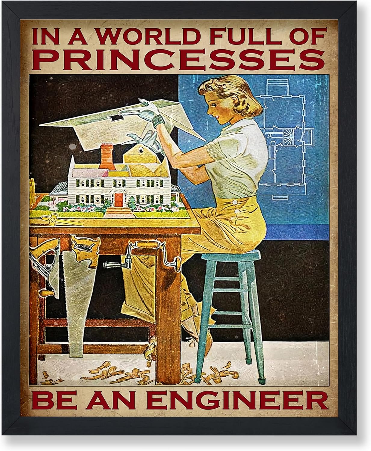 Amazon.com: Poster Master Vintage Be An Engineer Poster - Retro ...
