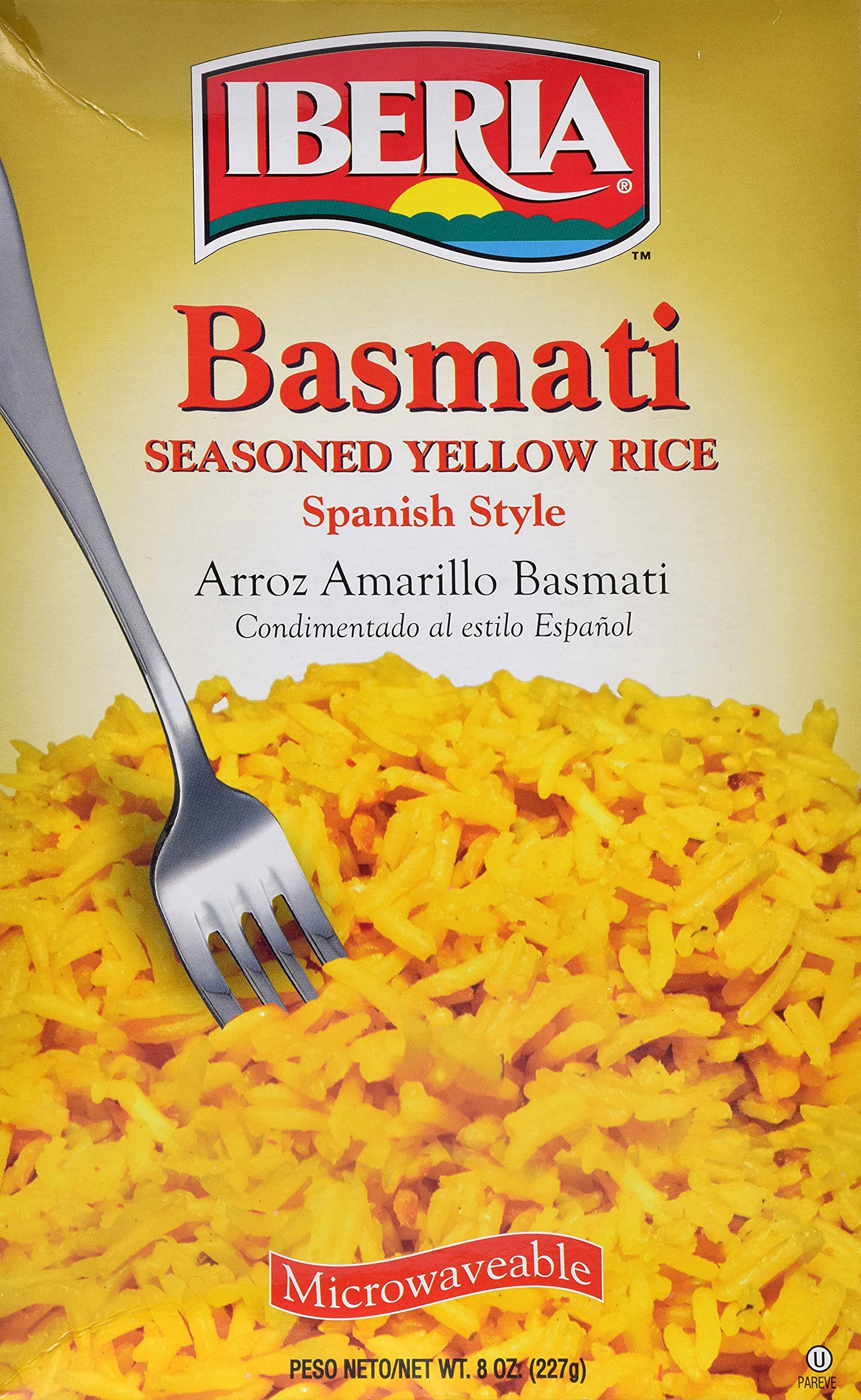 Amazon.com : Iberia Basmati Seasoned Yellow Rice, 8 Ounce (Pack of 12 ...