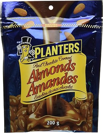 Planters Chocolate Covered Almonds, 200 Grams : Amazon.ca: Grocery ...