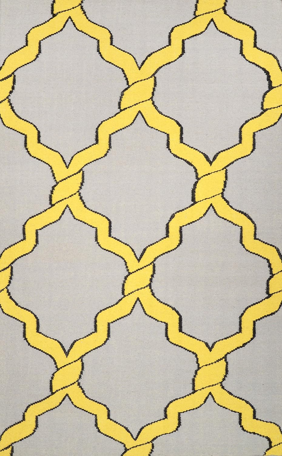 Amazon.com: nuLOOM 100% Wool Flatweave Derrick Area Rug, 5' by 8', Gold ...