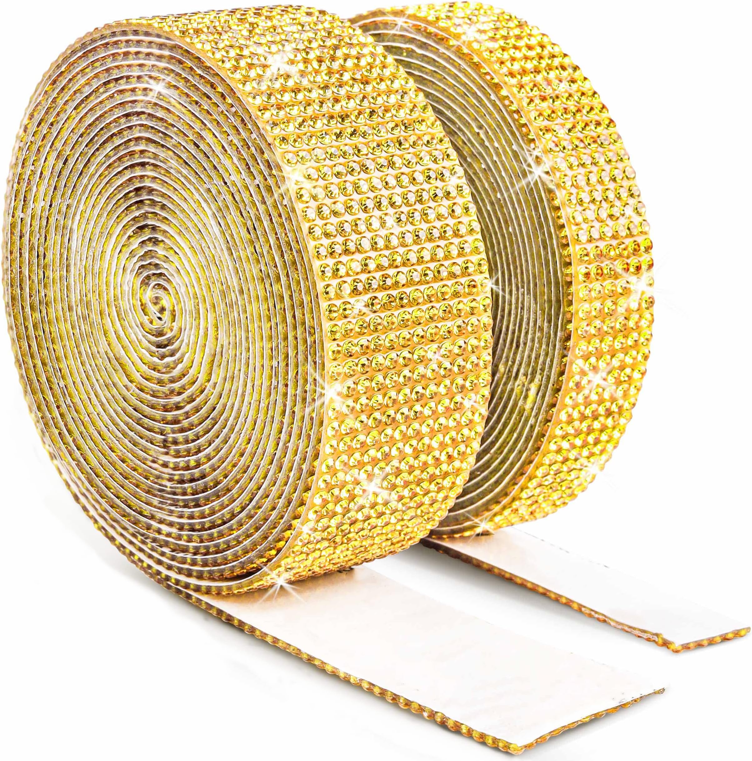 Amazon.com: LOLASATURDAYS-Green Rhinestone Ribbon, 30FT Bling wrap ...