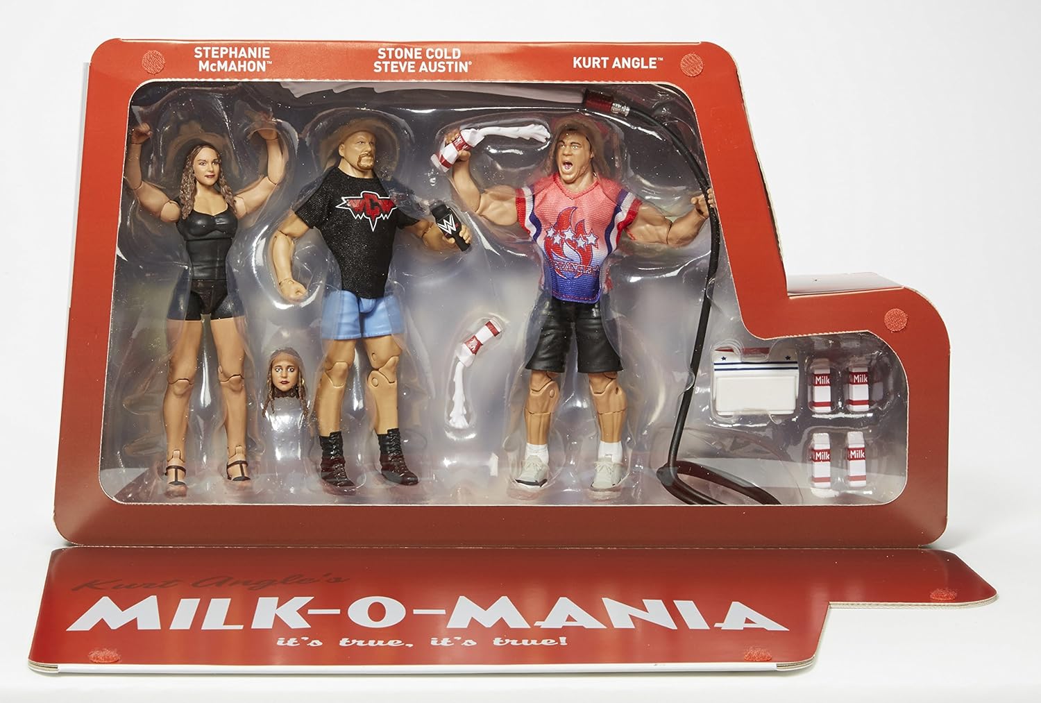 Amazon.com: WWE Epic Moments Milk-O-Mania Action Figure Pack : Toys & Games