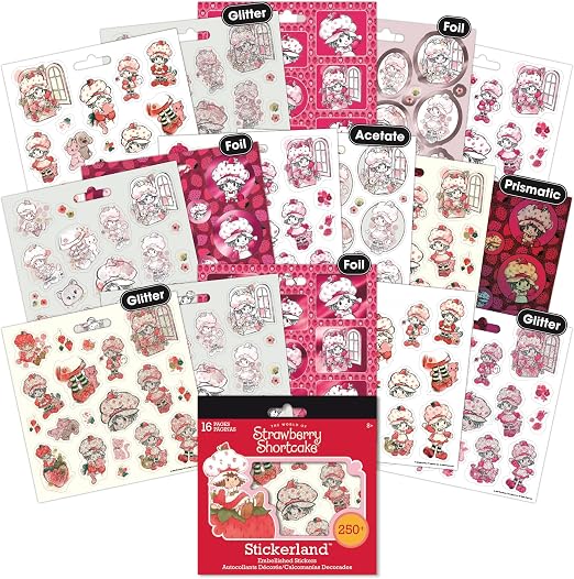 Amazon.com: Strawberry Shortcake Stickerland Multi-Substrate Sticker ...