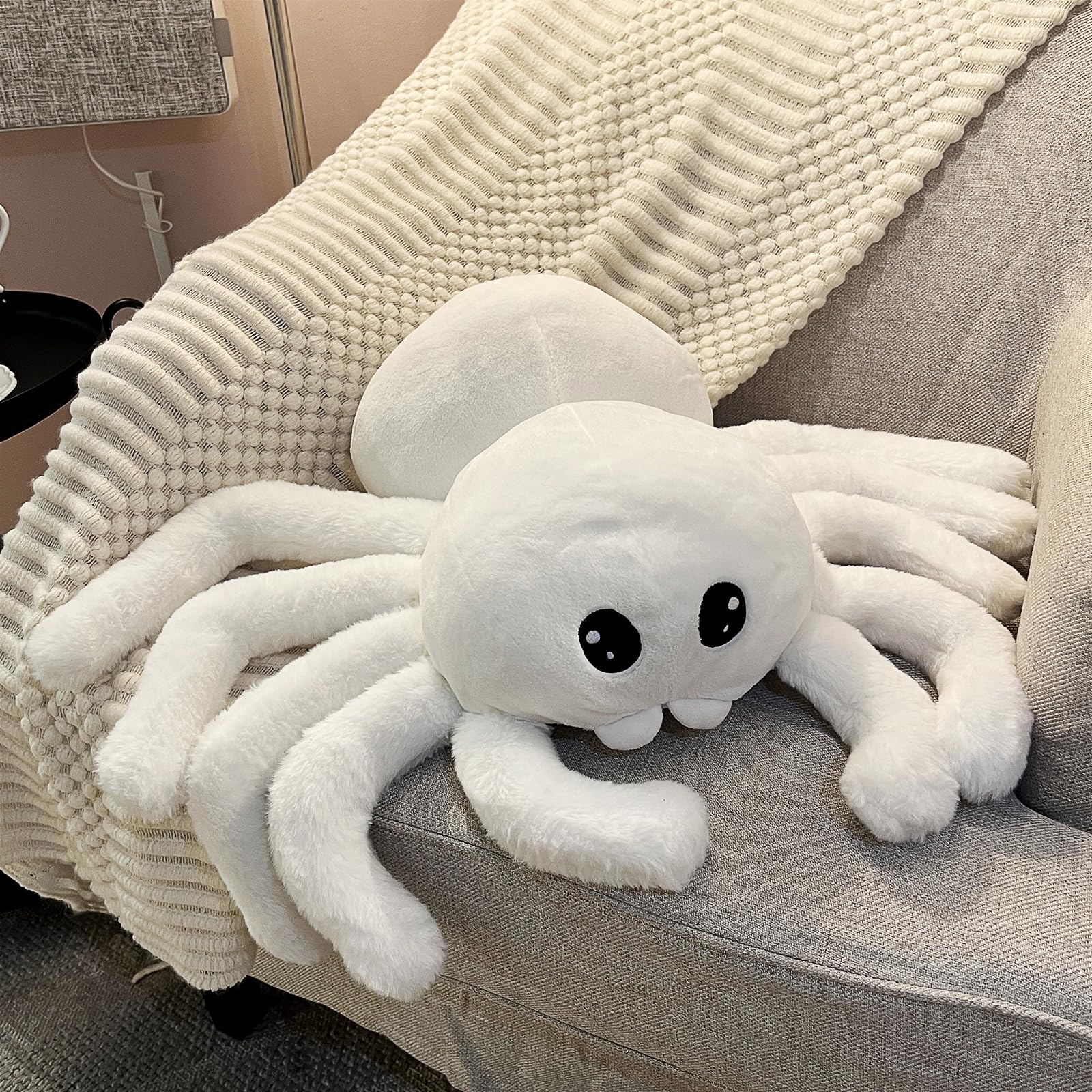 Amazon.com: Arciveberg Halloween Spider Pillows, Cute White Spider ...