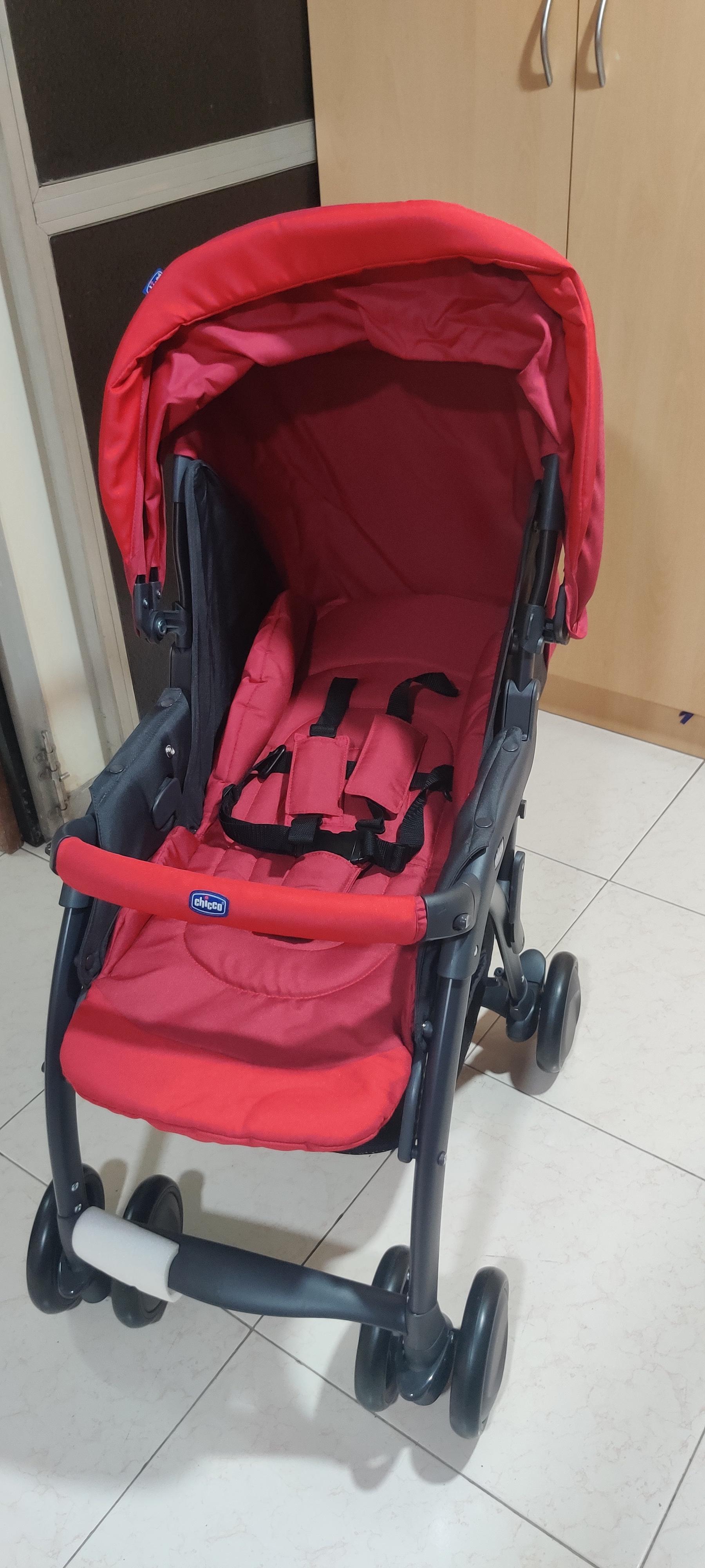 Buy Chicco Simplicity Plus Stroller (Red), Stroller for Newborn Babies ...