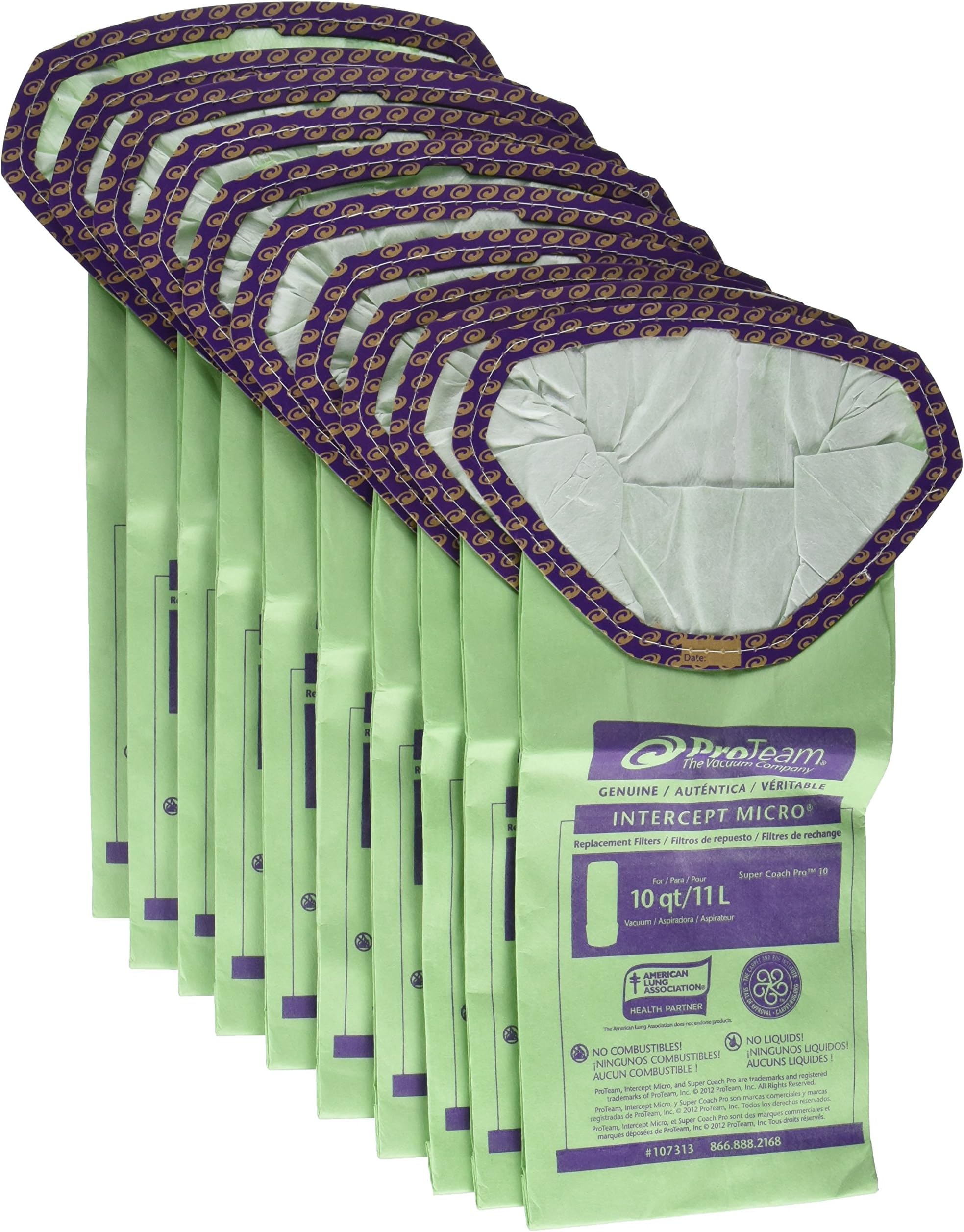Amazon.com: Proteam: 6 qt Intercept Micro Filter Bags, 10 pack ...
