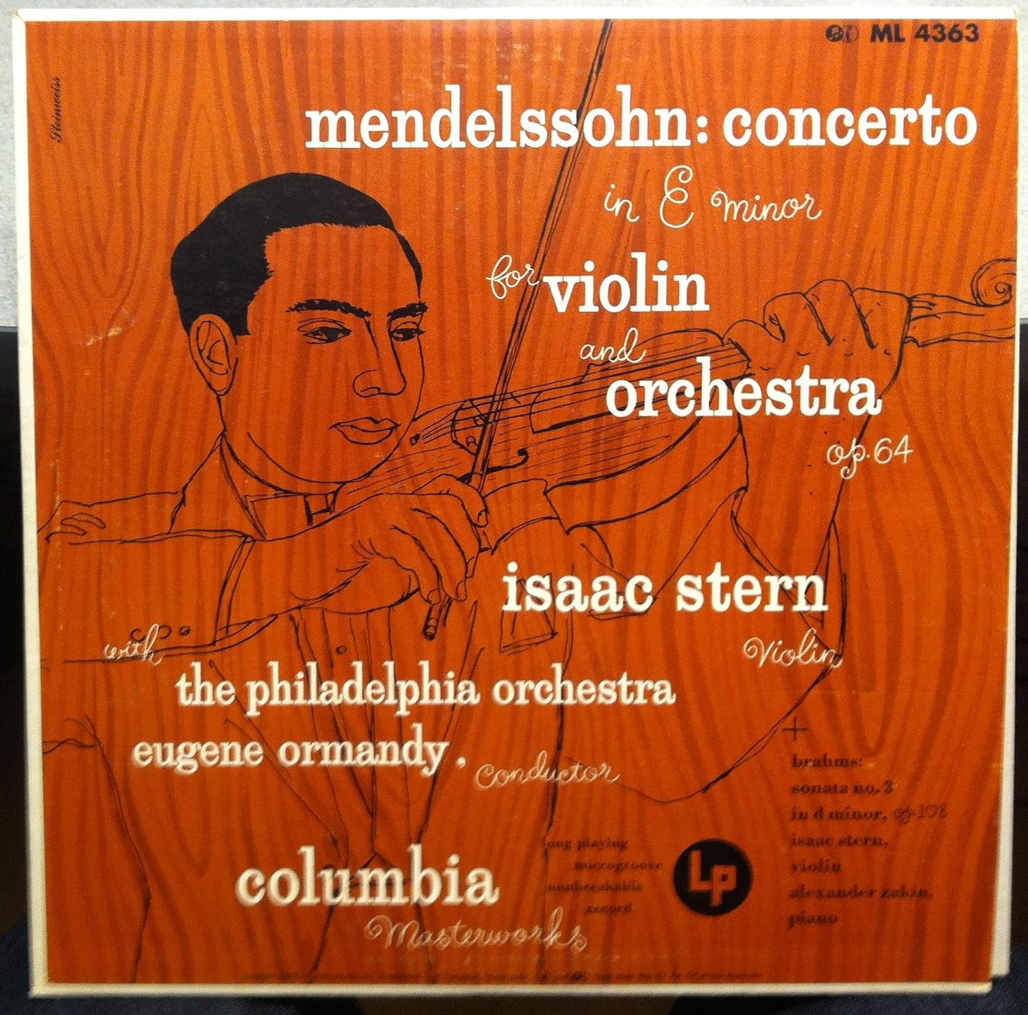Amazon.com: ISAAC STERN ORMANDY MENDELSSOHN BRAHMS VIOLIN vinyl record ...